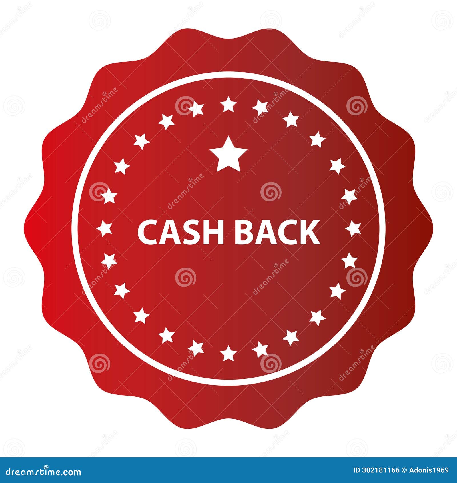 Cash back stamp on white stock illustration. Illustration of back ...