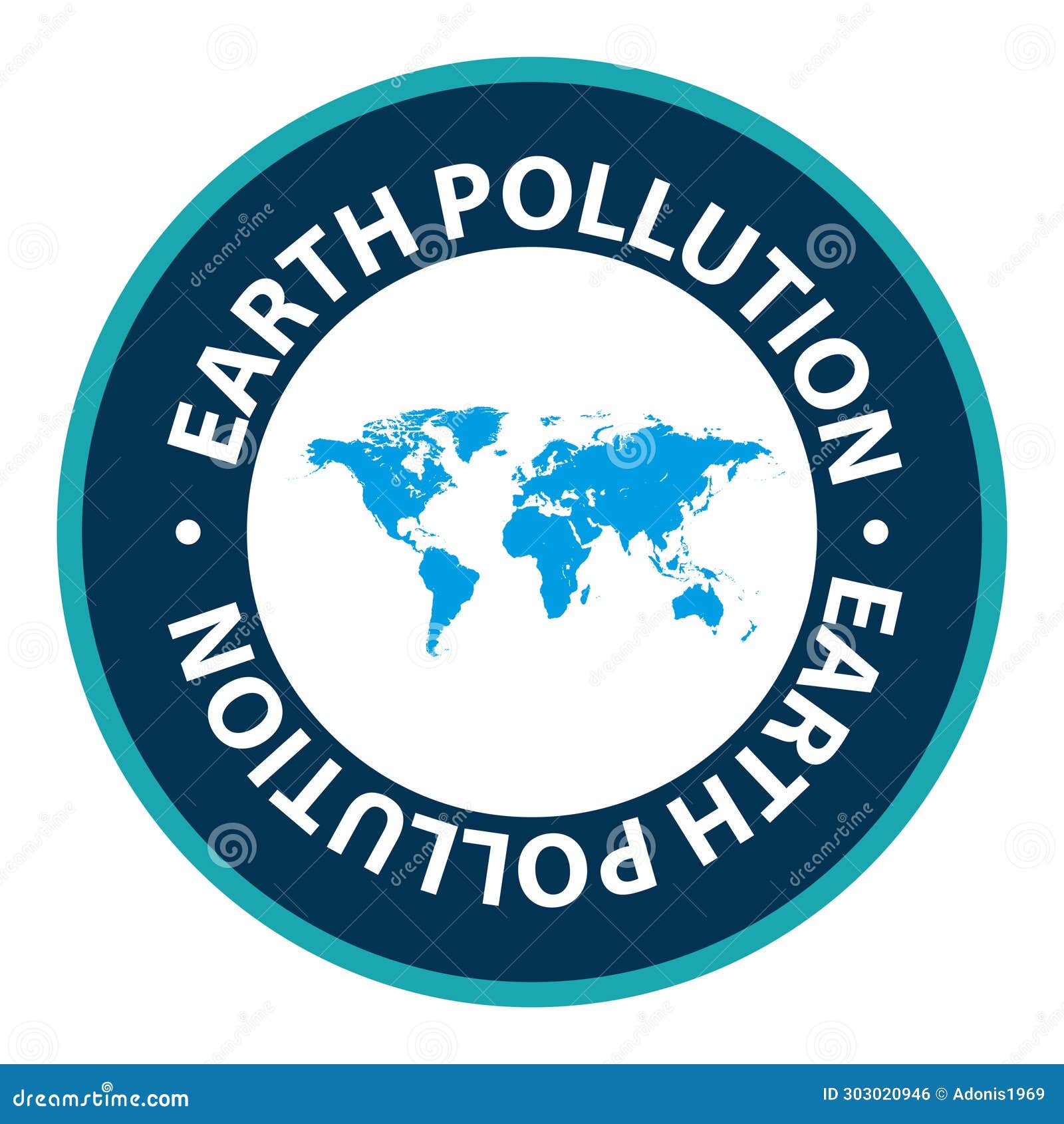 Earth Pollution Stamp on White Stock Illustration - Illustration of ...
