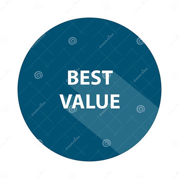 Best value badge on white stock illustration. Illustration of bang ...