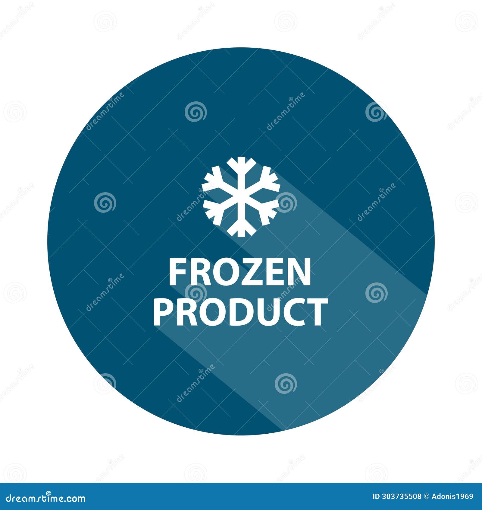 Frozen Product Label Icons. Frozen Food Packaging Symbol Set. Cartoon ...