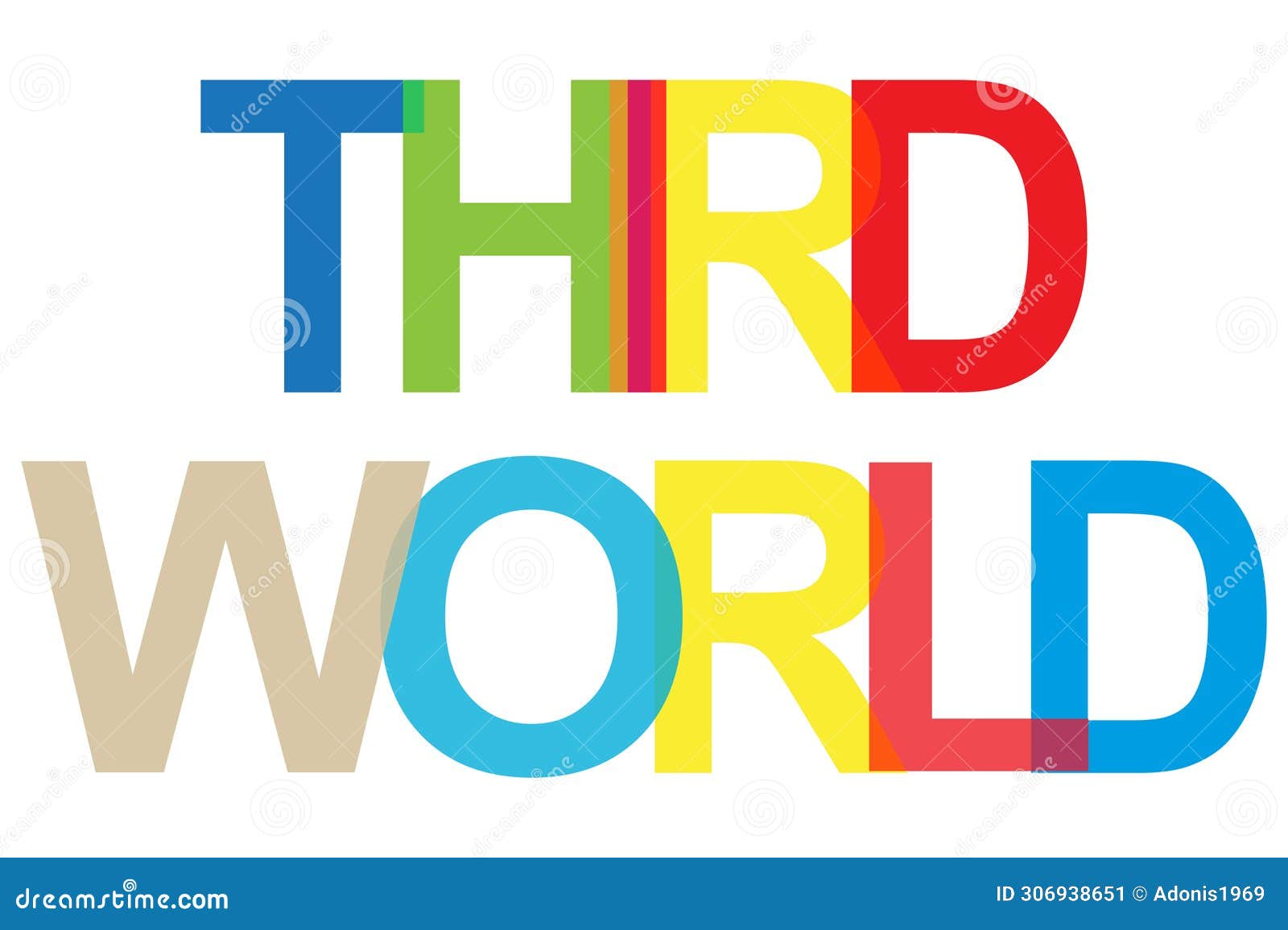 Third world on white stock illustration. Illustration of issues - 306938651