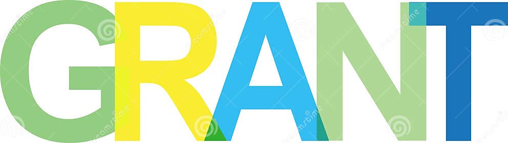 Grant word on white stock illustration. Illustration of program - 307005630