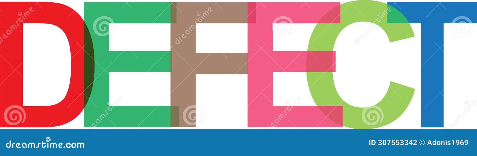 Defect Word On White Stock Photography | CartoonDealer.com #307553342