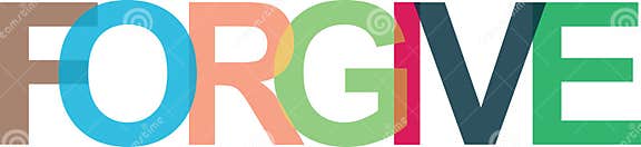 Forgive word on white stock illustration. Illustration of healing ...