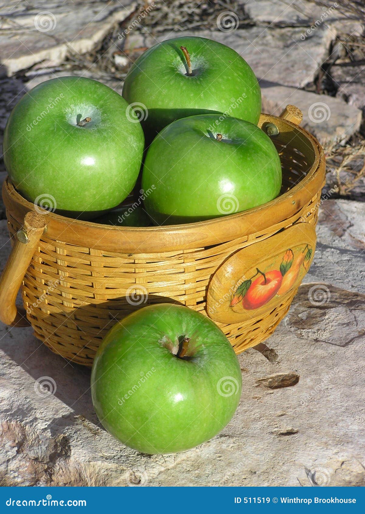 Basket of apples 02 stock image. Image of outdoors, nostalgia - 511519