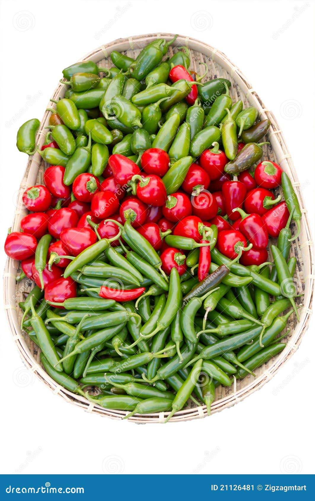 Basket of Assorted Peppers on Display Stock Image - Image of healthy ...