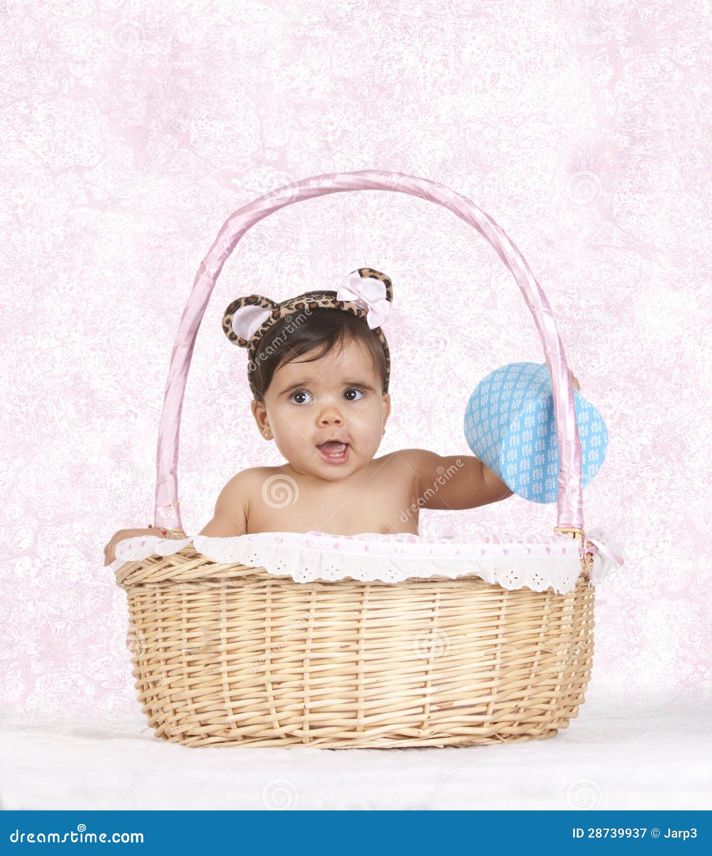 Basket baby stock image. Image of baby, girl, innocence - 28739937