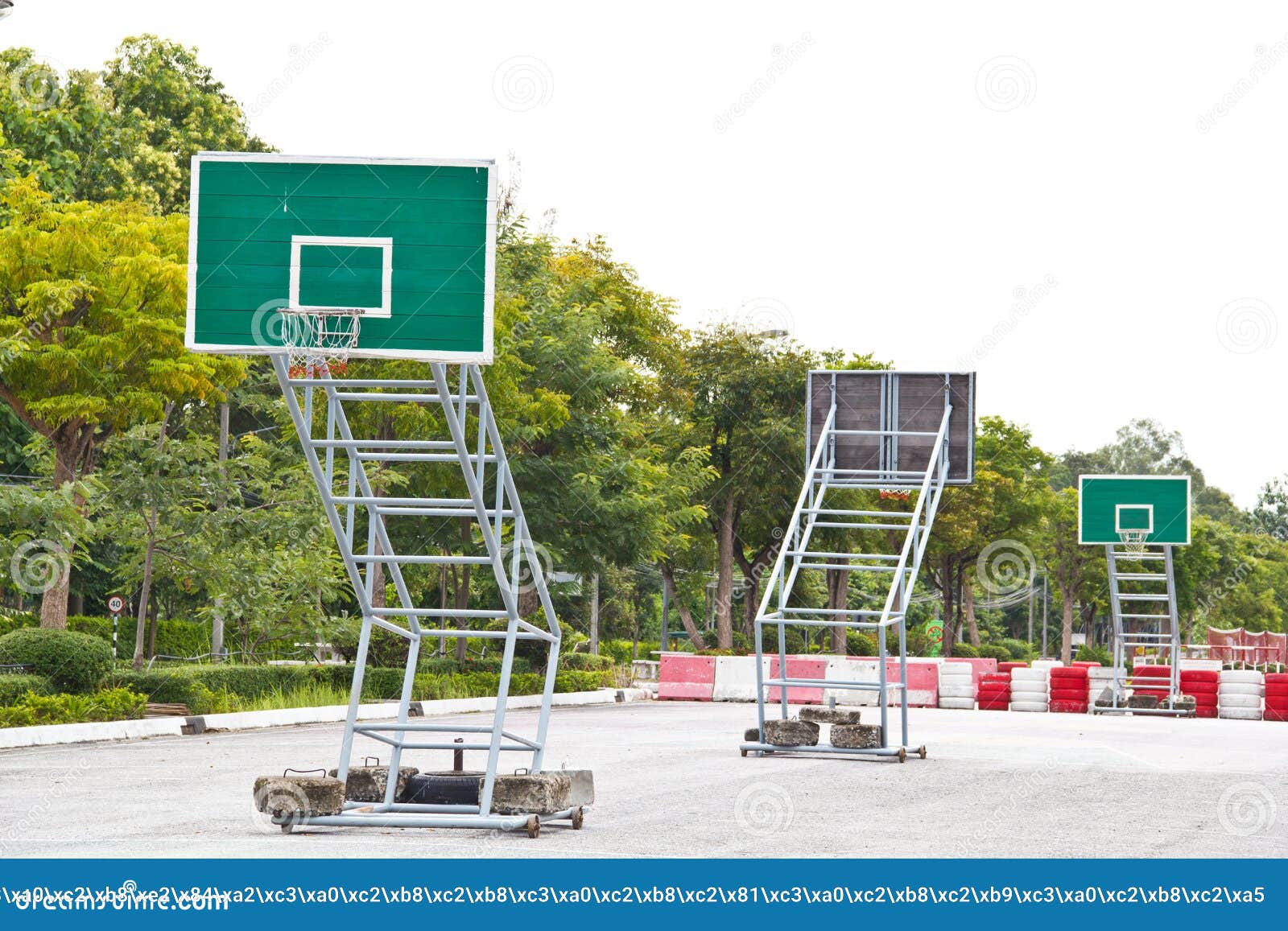 Basket Ball Field in Outdoor Stock Photo - Image of hoop, orange: 29623068
