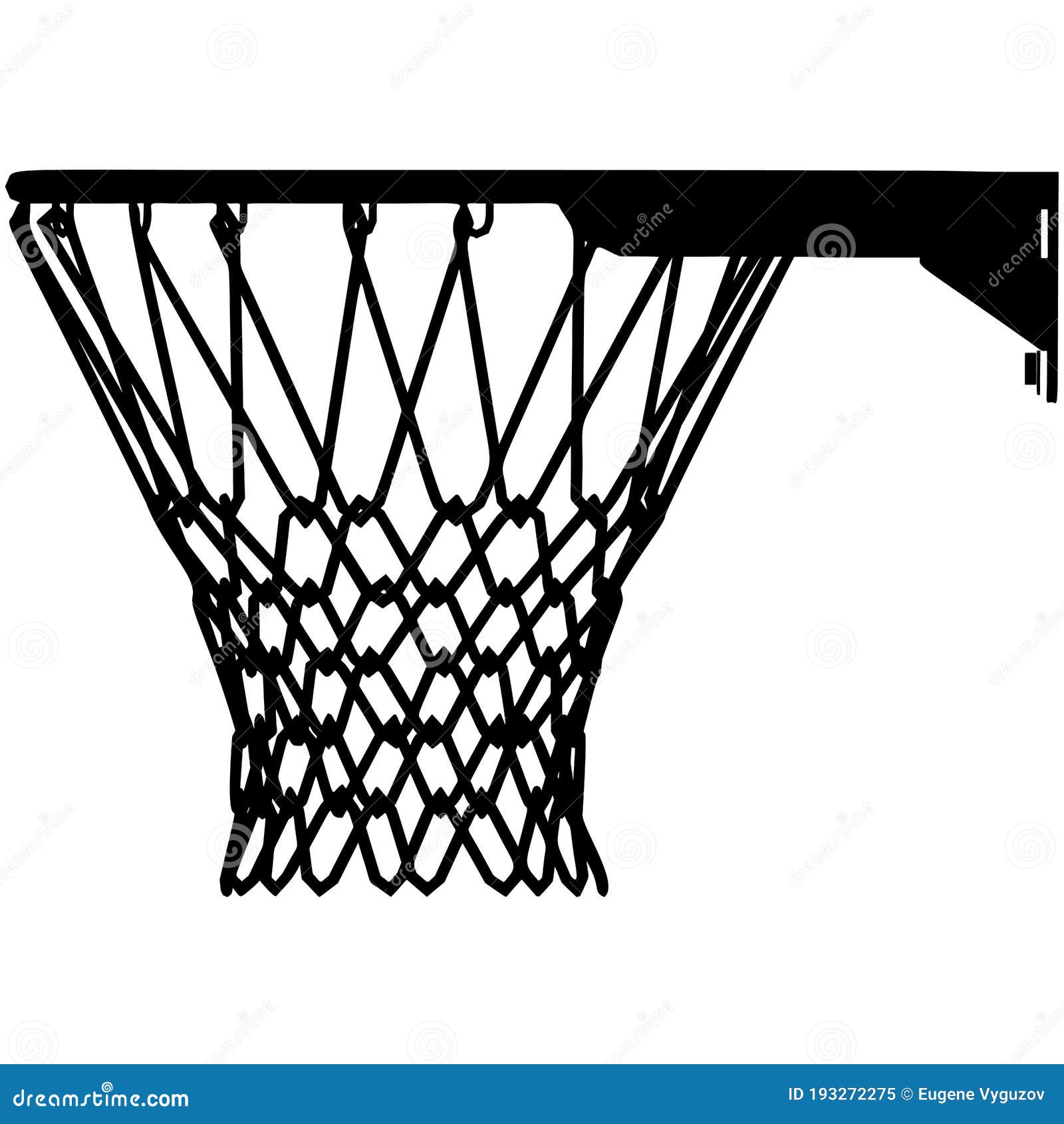Basket Ball Ring Vector. Isolated on White Background Stock Vector ...