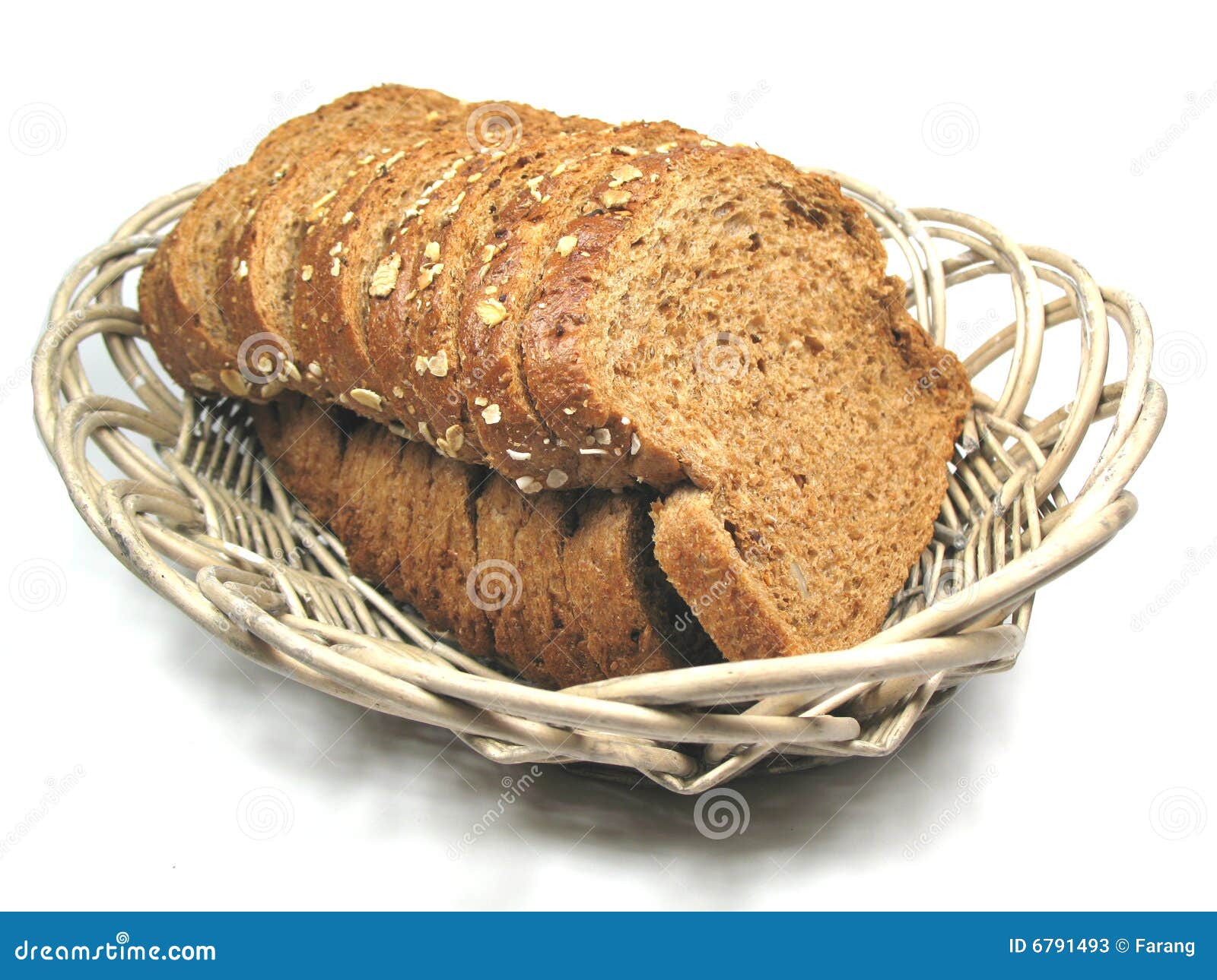 Basket with bread stock image. Image of flour, sandwich - 6791493