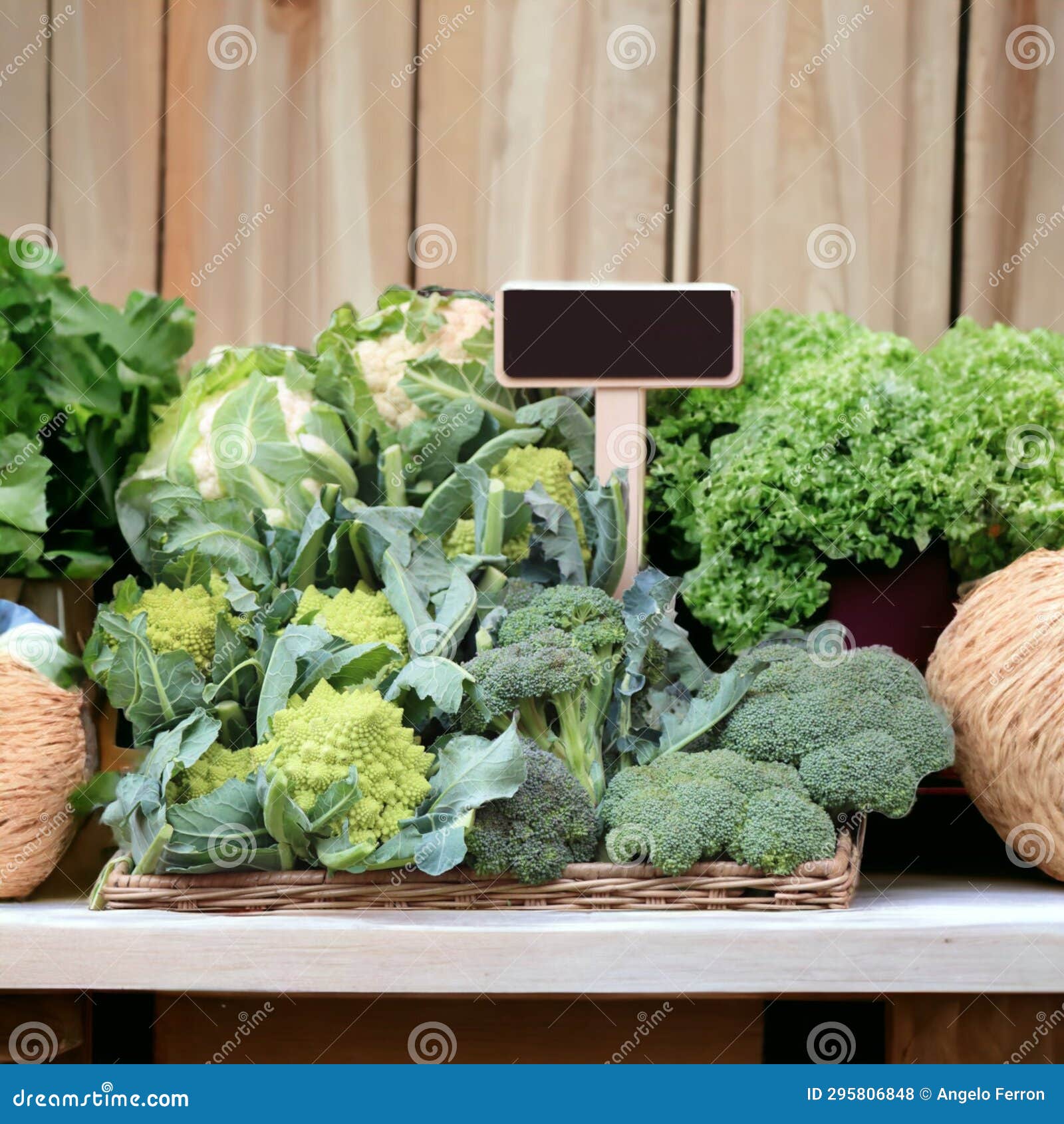 Basket of Broccoli Varieties on Display- Stock Photo - Image of local ...