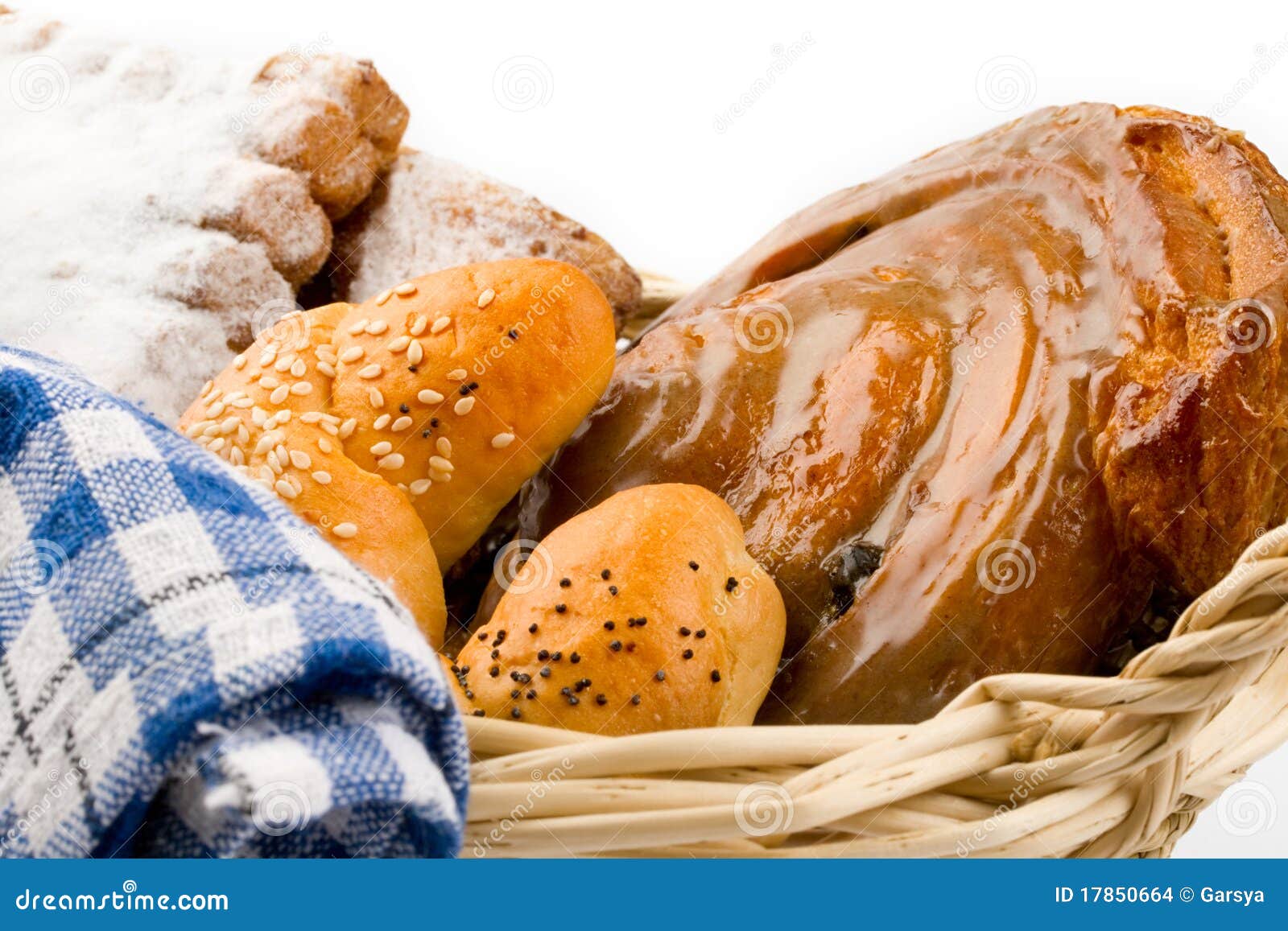 Basket of buns stock photo. Image of snack, dessert, shadow - 17850664