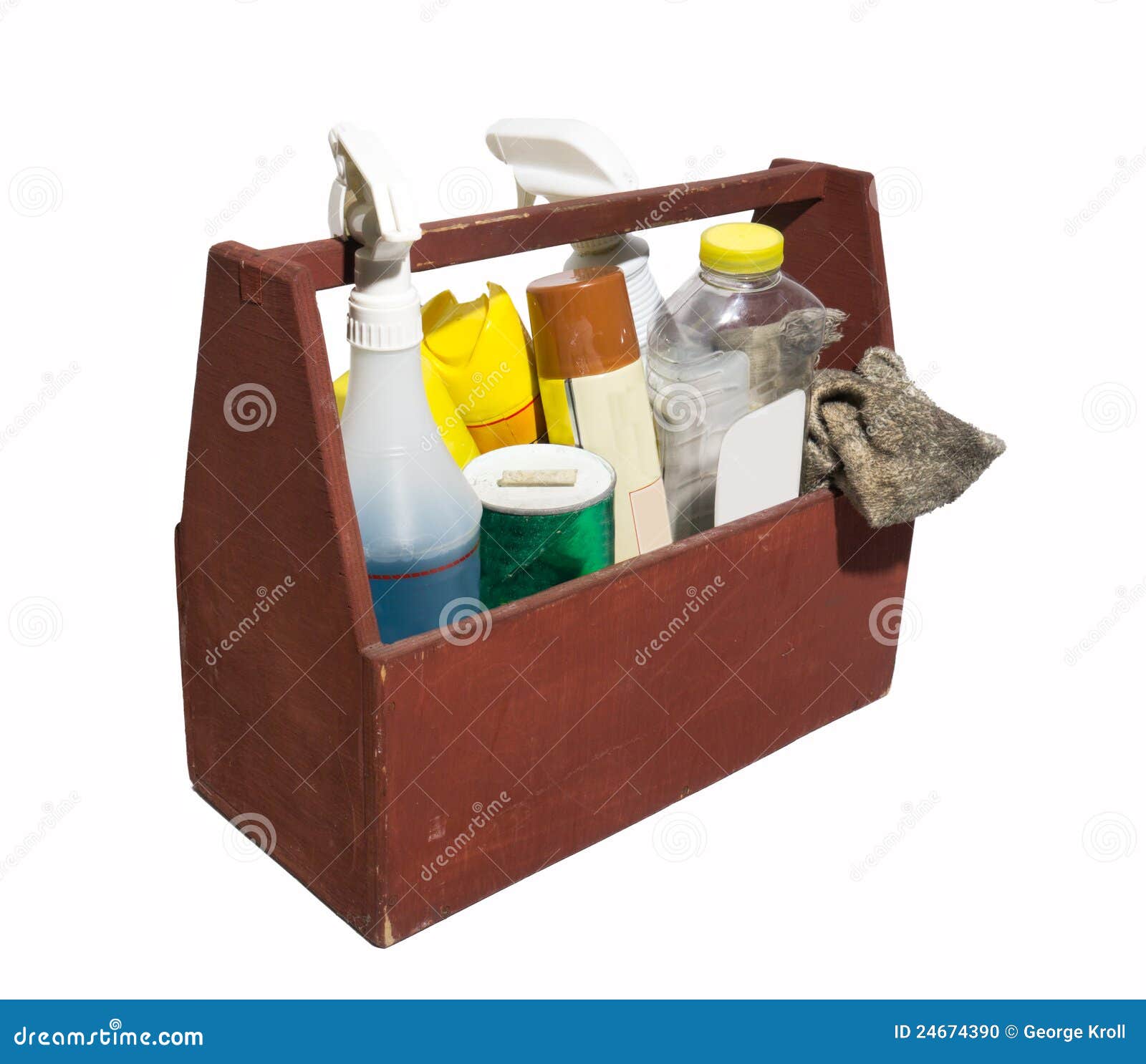 Basket of Cleaning Goods stock photo. Image of sanitize - 24674390