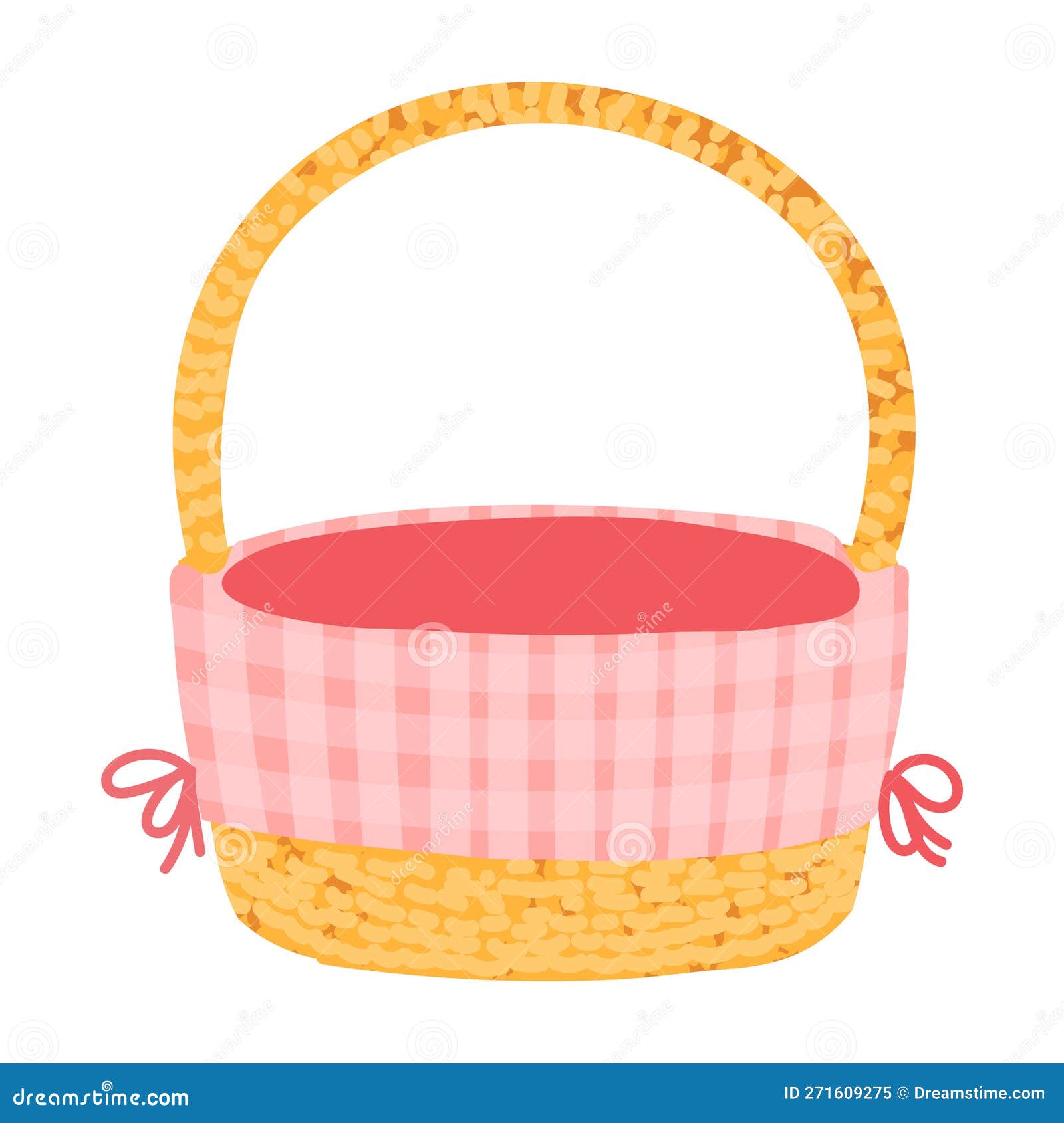 Basket Colorful Illustration Stock Vector - Illustration of vintage ...