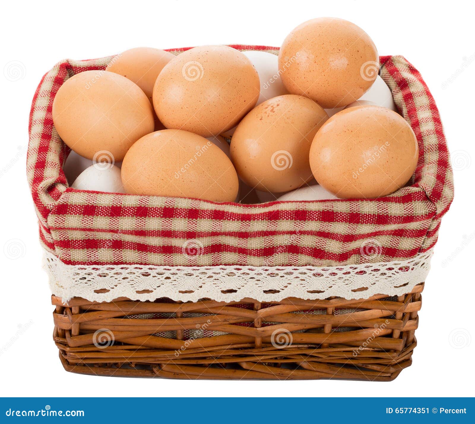 Basket with eggs stock image. Image of basket, horizontal - 65774351