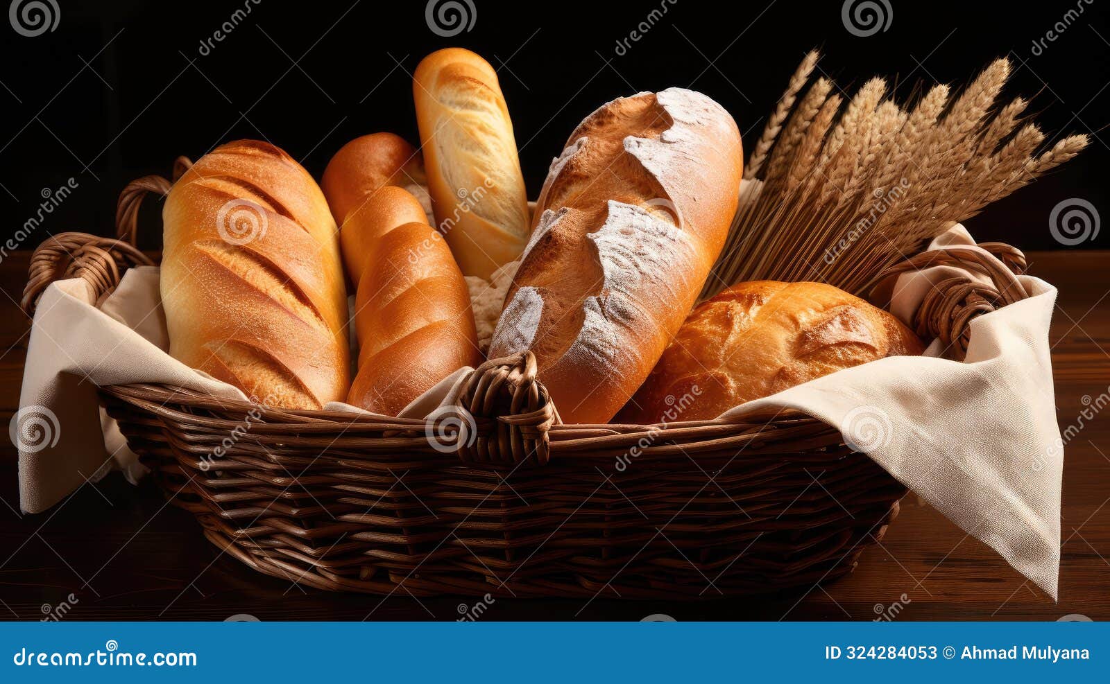A Basket Filled with a Variety of Different Types Stock Illustration ...