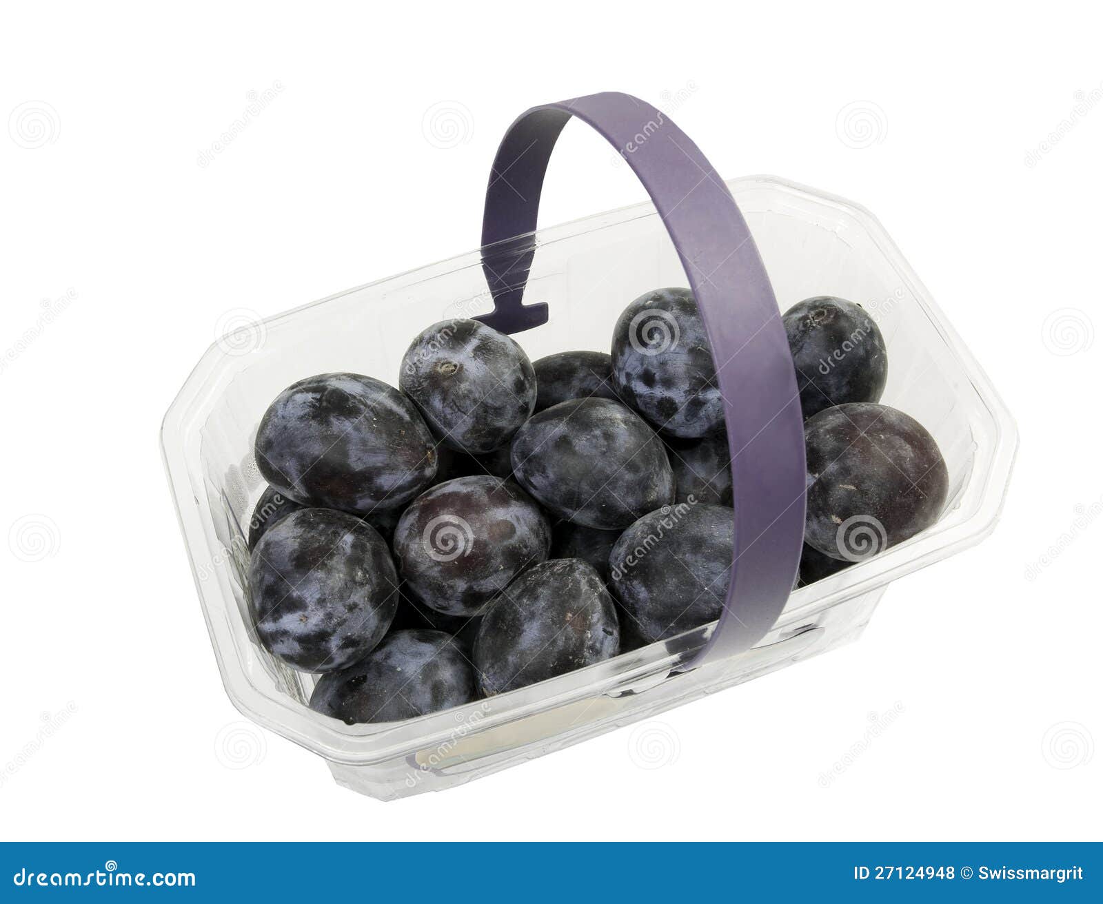 Basket of Fresh Italian Plums Stock Photo - Image of fall, isolated ...