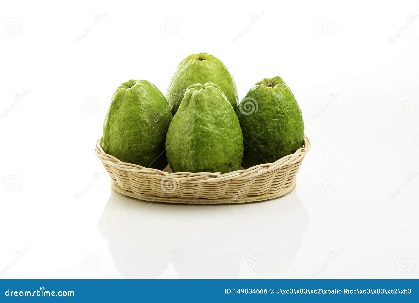 A Basket Full of Brazilian Red Guavas. Copy Space Stock Photo - Image ...