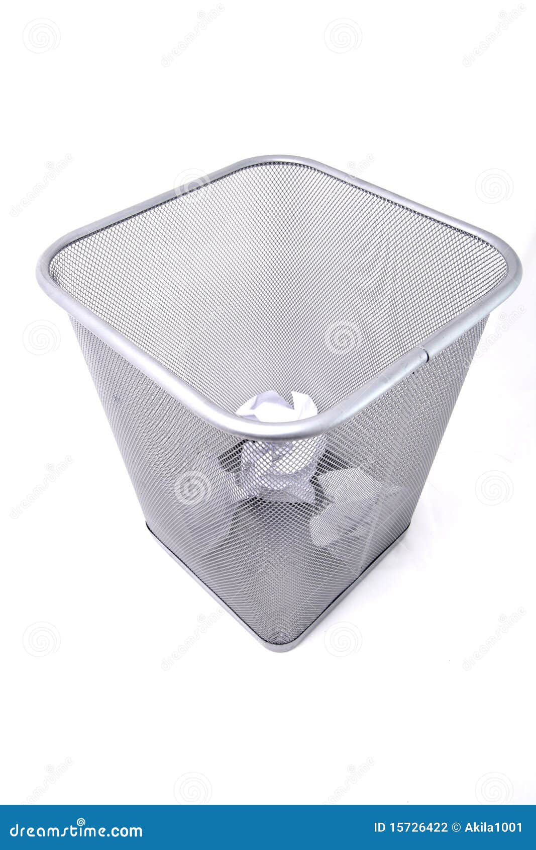 Basket and Garbage in Trash Stock Photo - Image of paper, aluminium ...