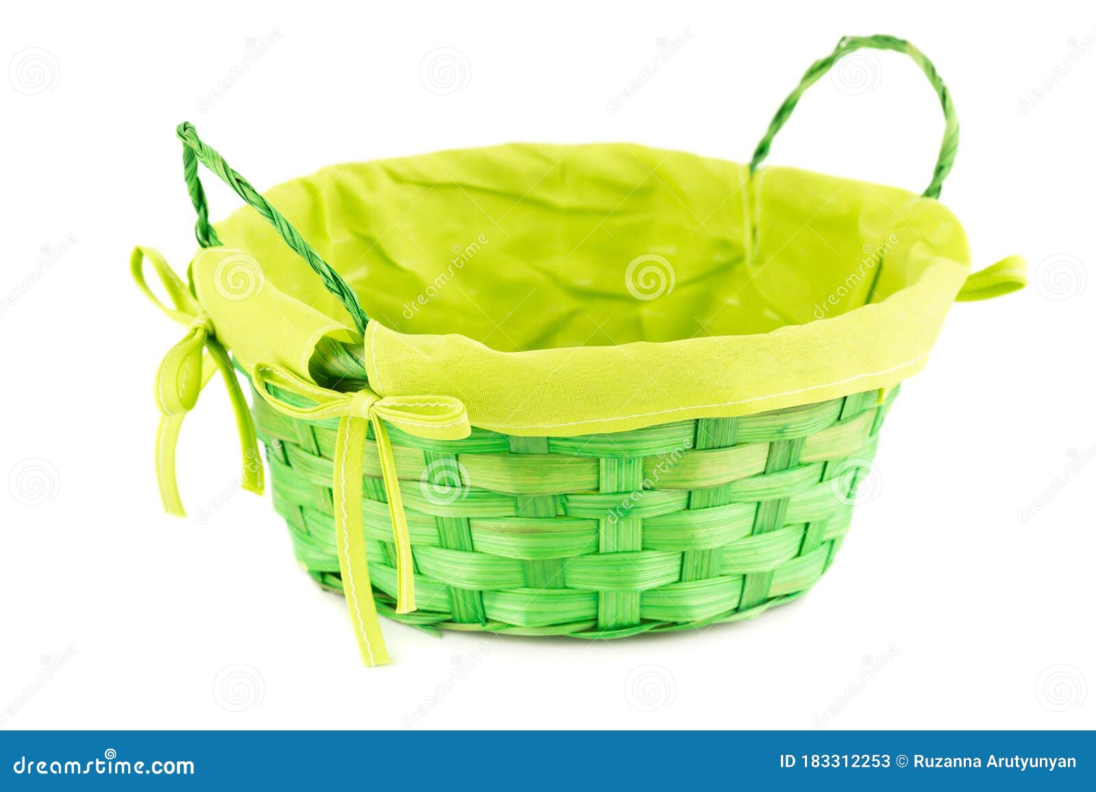 Basket stock image. Image of weaved, green, isolation - 183312253