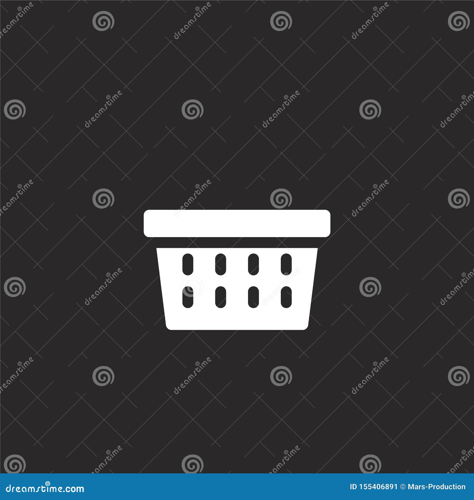 Basket Icon. Filled Basket Icon for Website Design and Mobile, App ...
