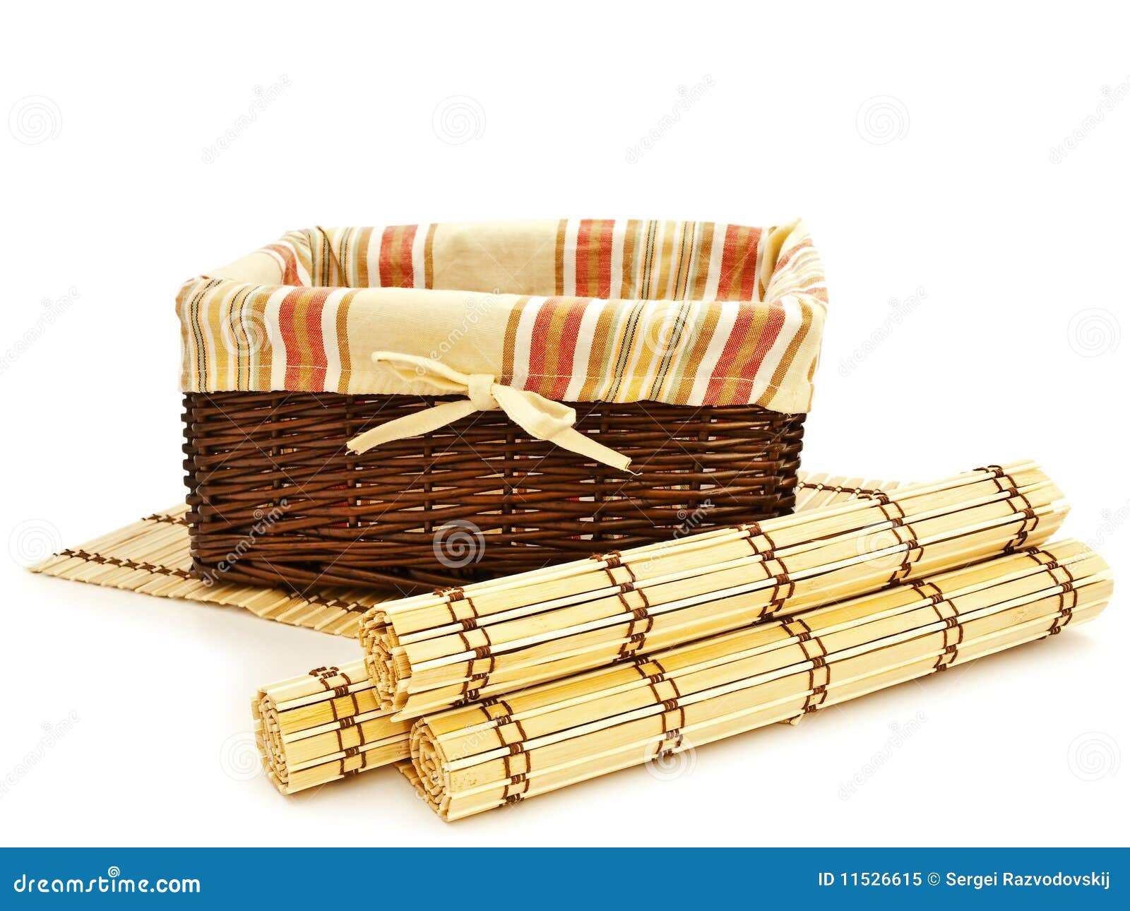 Basket and mats stock image. Image of empty, storage - 11526615