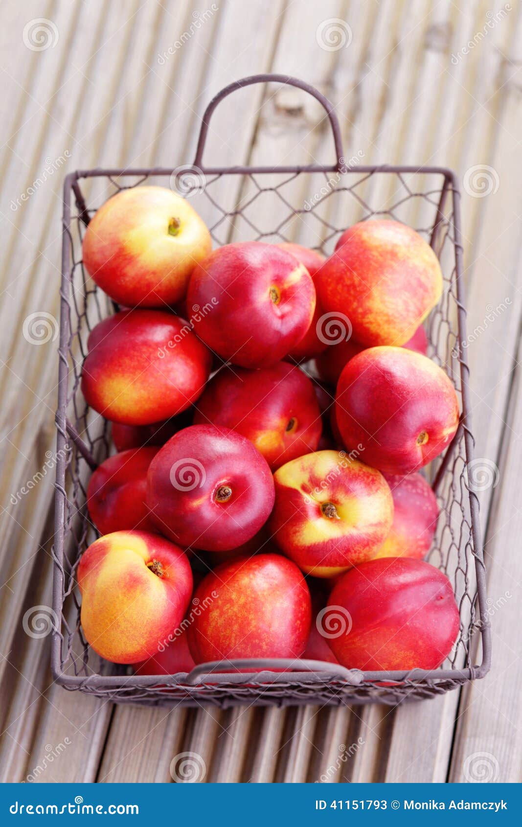Basket of nectarines stock image. Image of foodstuff - 41151793