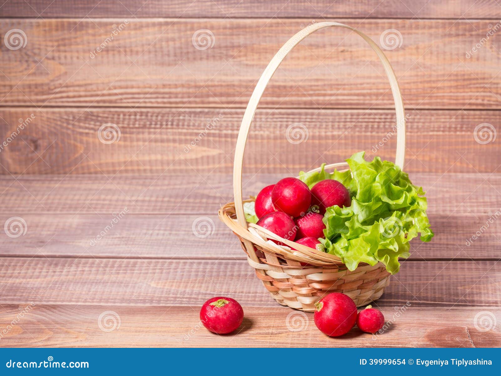 Basket of radishes stock photo. Image of food, fresh - 39999654