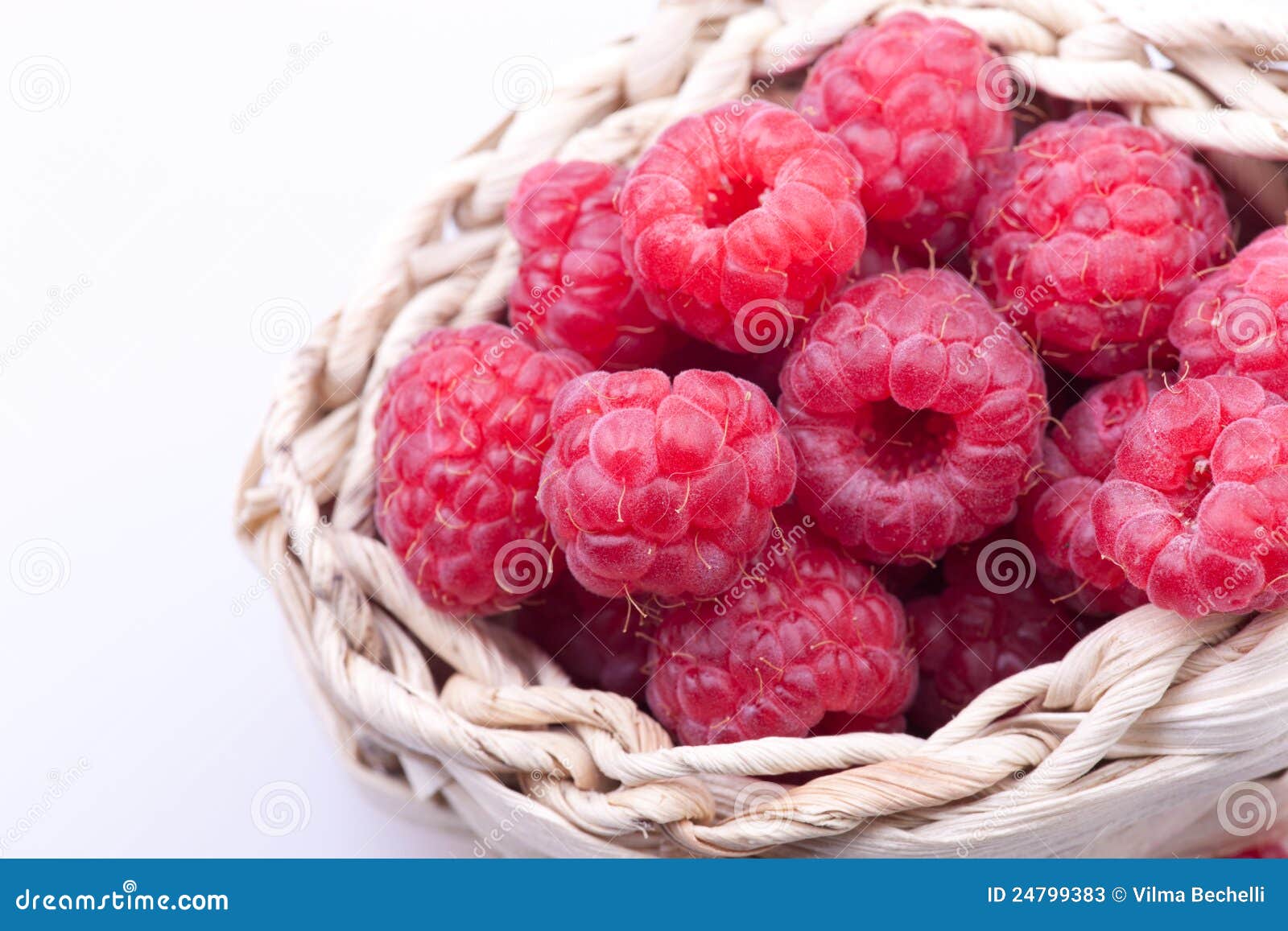 Basket of raspberries stock image. Image of bunch, texture - 24799383