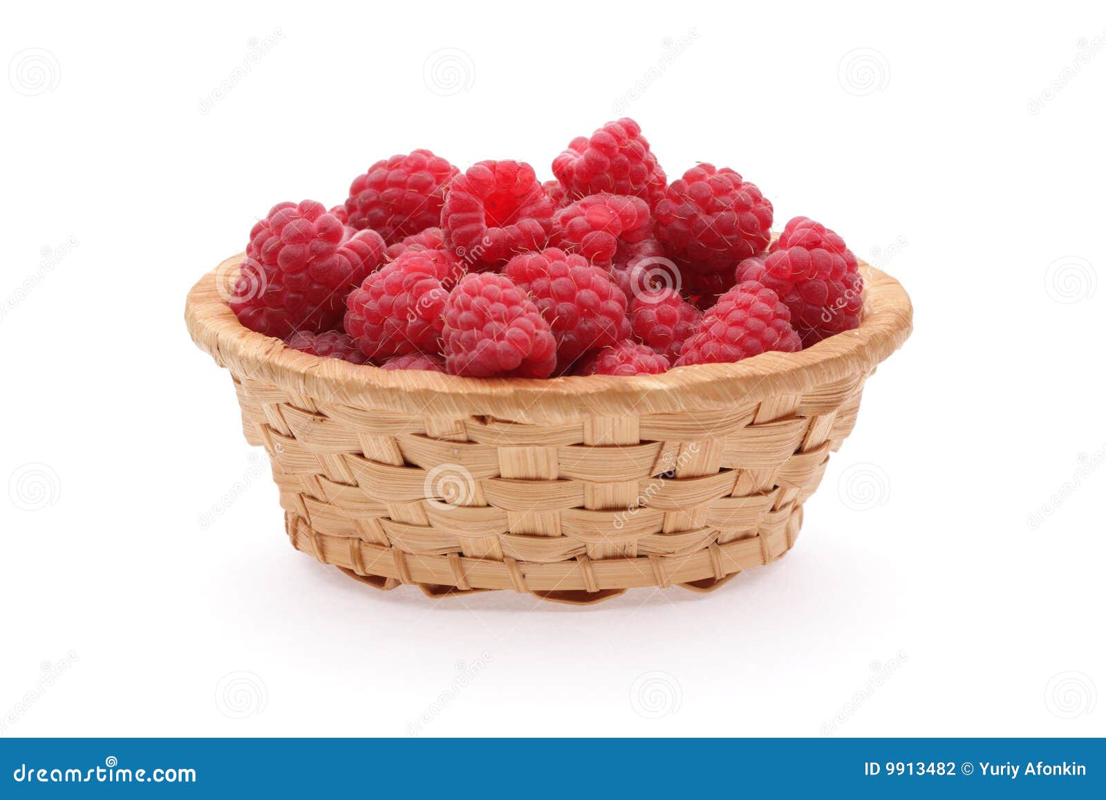 Basket of raspberries stock photo. Image of appetising - 9913482