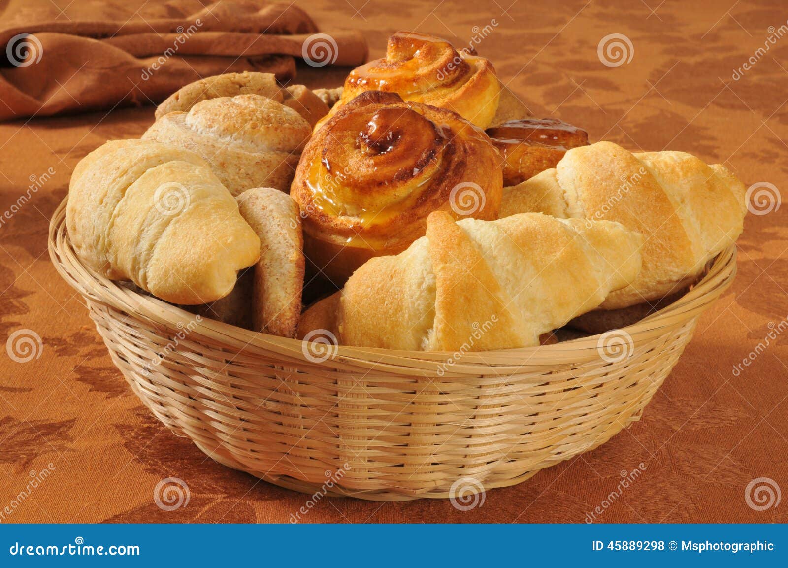 Basket of rolls stock photo. Image of iced, orange, butter - 45889298