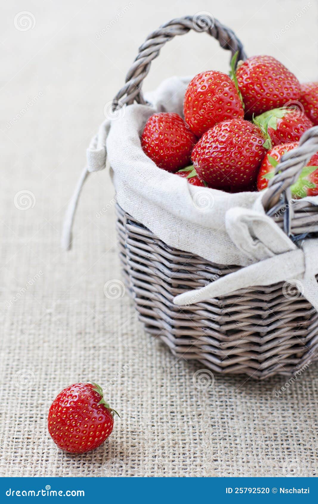 Basket with strawberries stock photo. Image of strawberry - 25792520