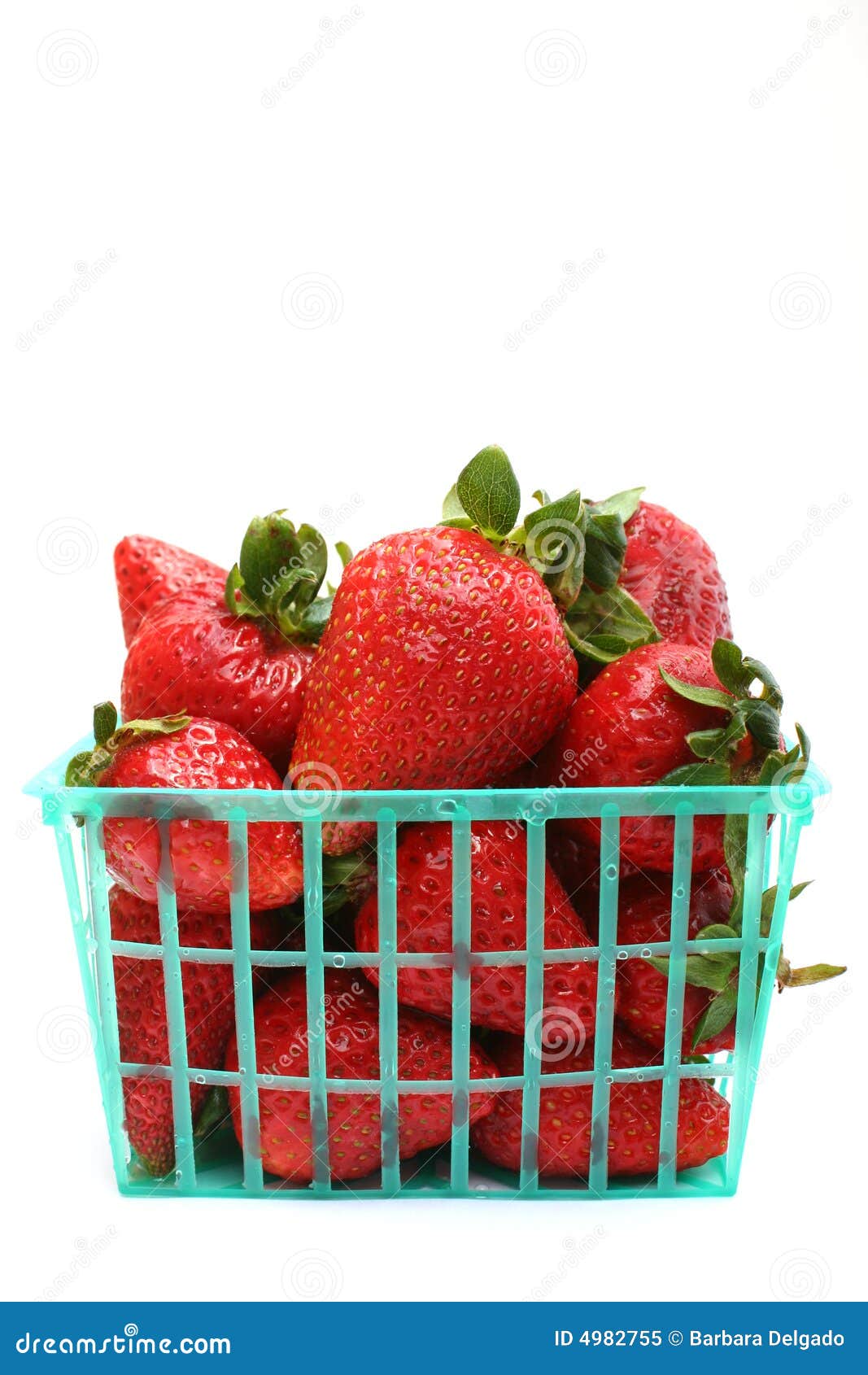Basket of Strawberries stock image. Image of strawberry - 4982755