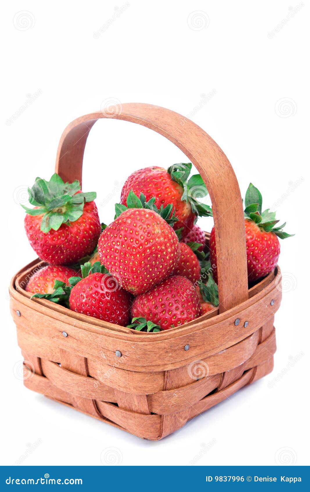 Basket of Strawberries stock photo. Image of vegan, fresh - 9837996