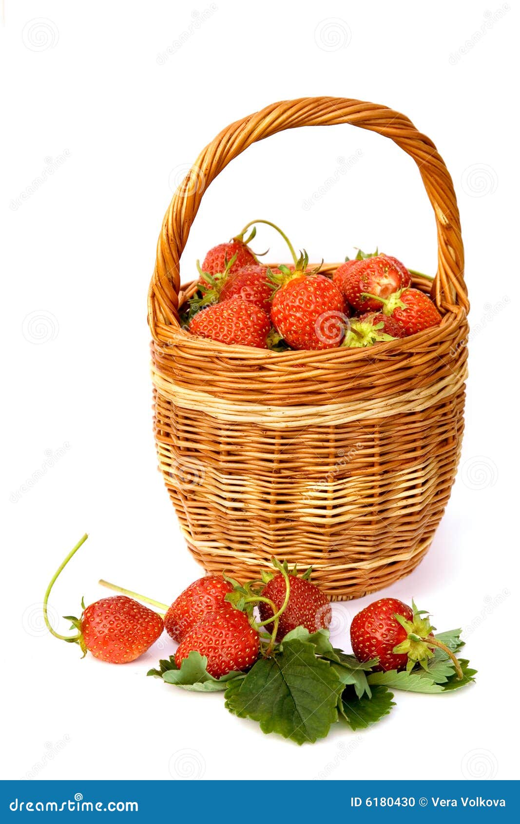 Basket with strawberry stock photo. Image of natural, attractive - 6180430