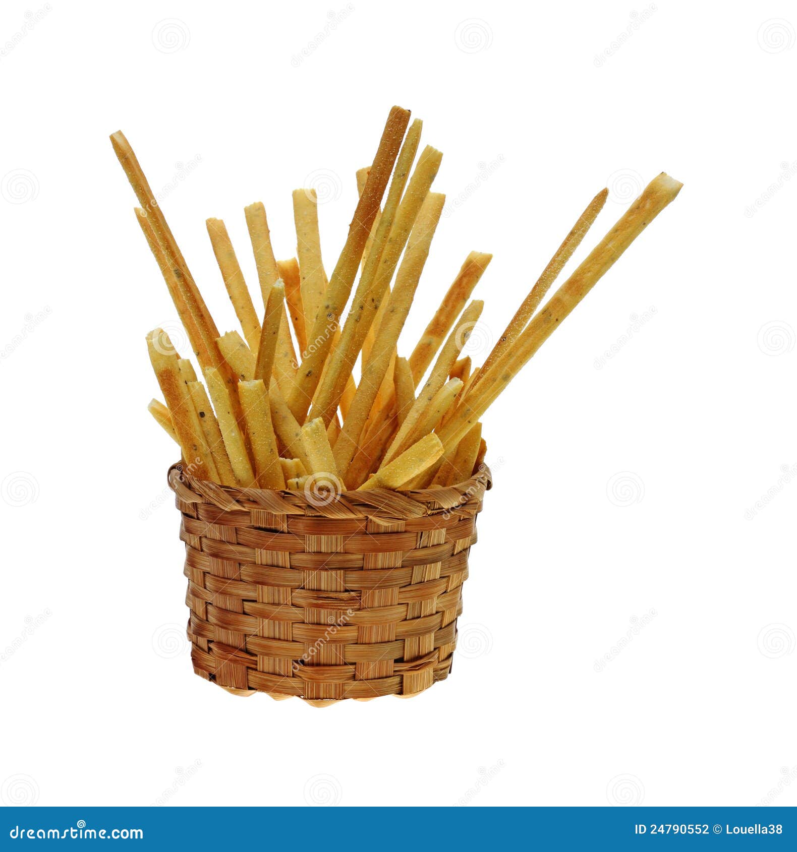 Basket Tasty Breadsticks stock photo. Image of sprinkled - 24790552
