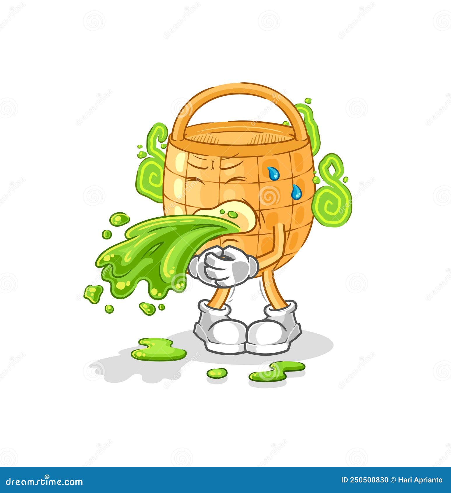Basket Throw Up Cartoon. Cartoon Mascot Vector Stock Vector ...