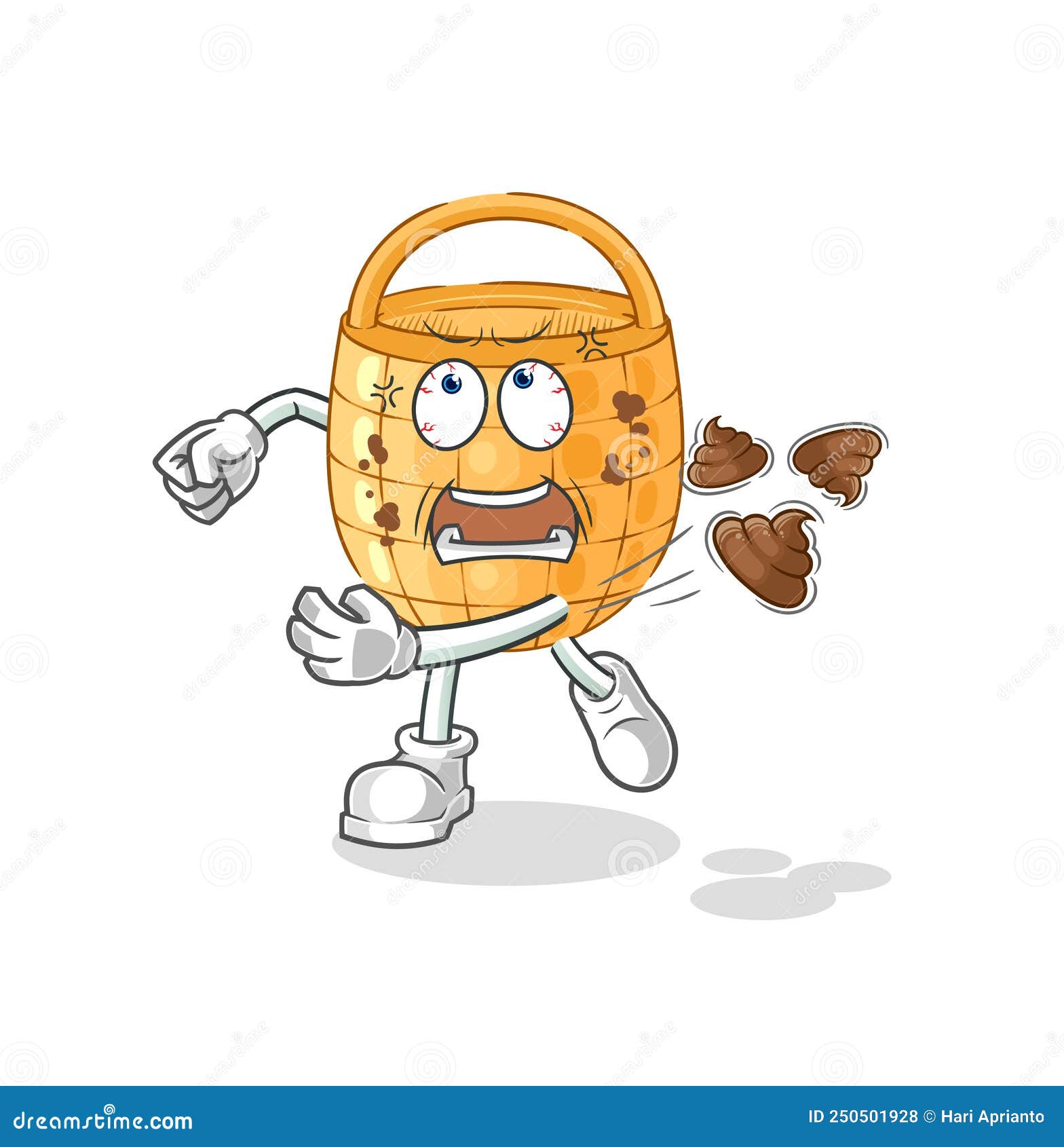 Basket Throwing Shit Vector Stock Vector - Illustration of emoticon ...