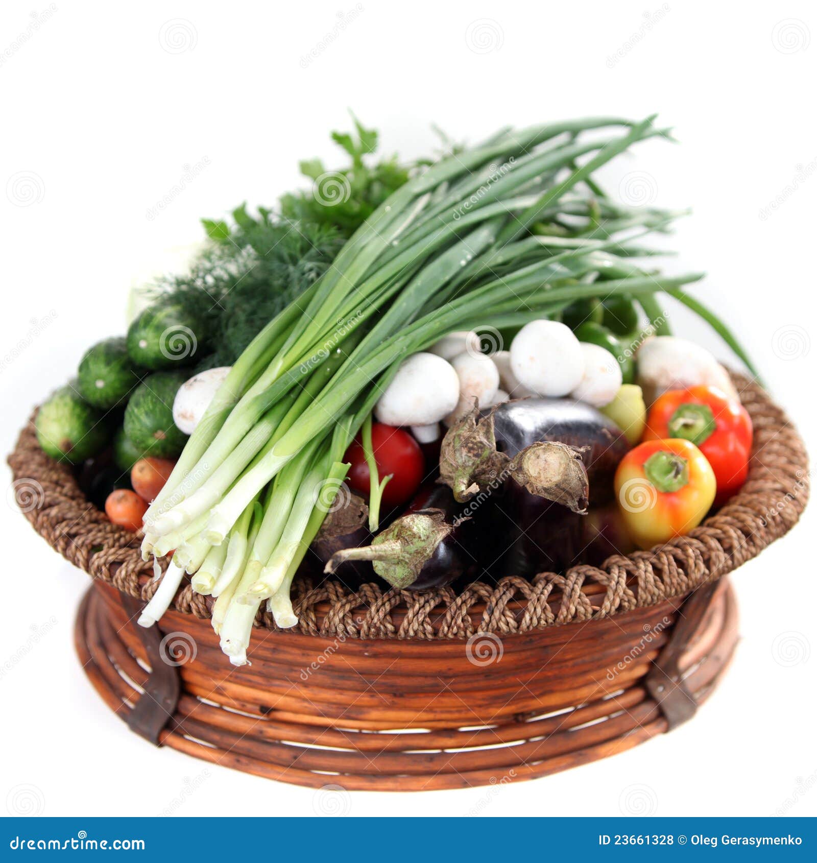 Basket of vegetables stock photo. Image of onion, diet - 23661328