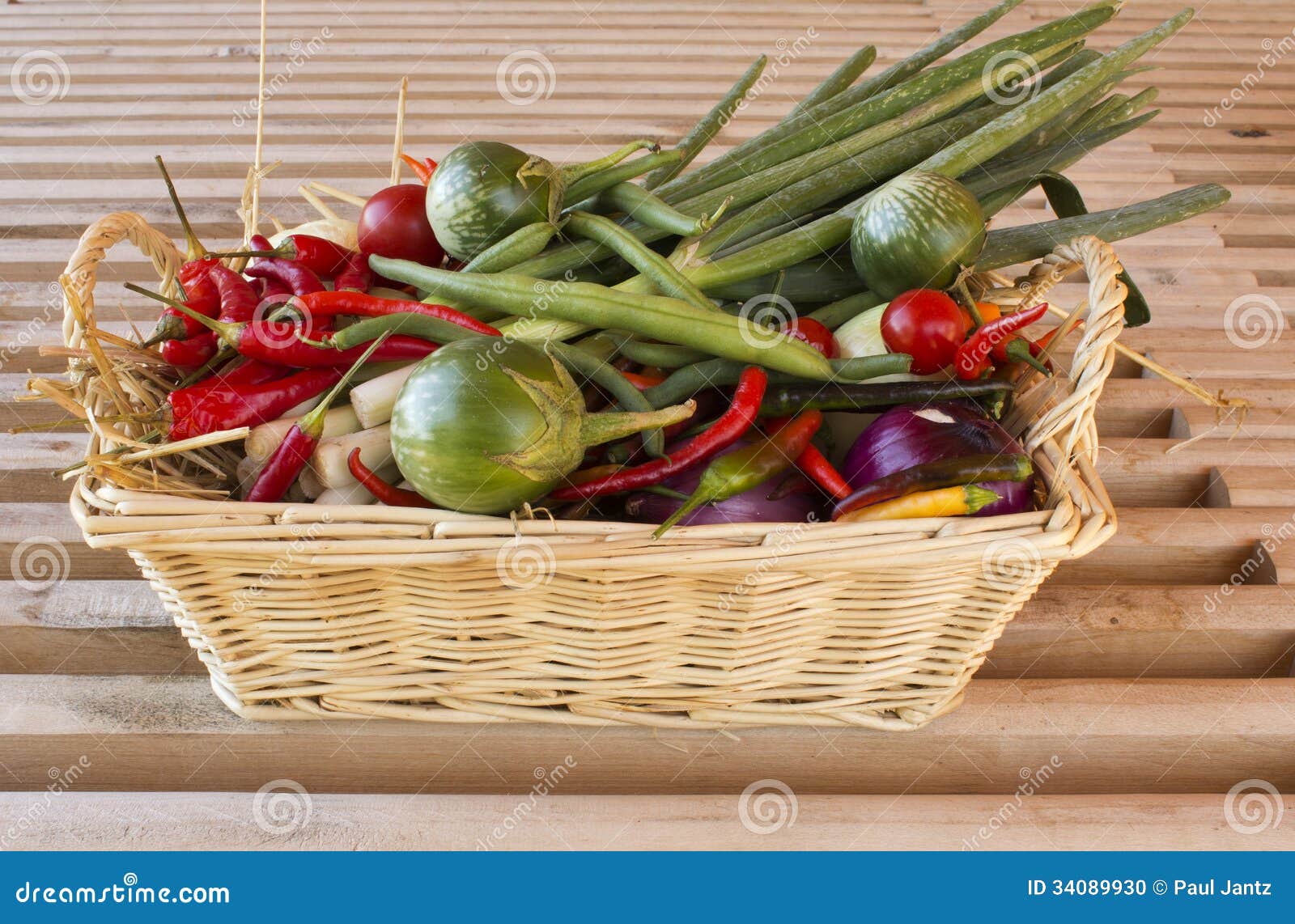 Basket of vegetables stock photo. Image of wicker, basket - 34089930
