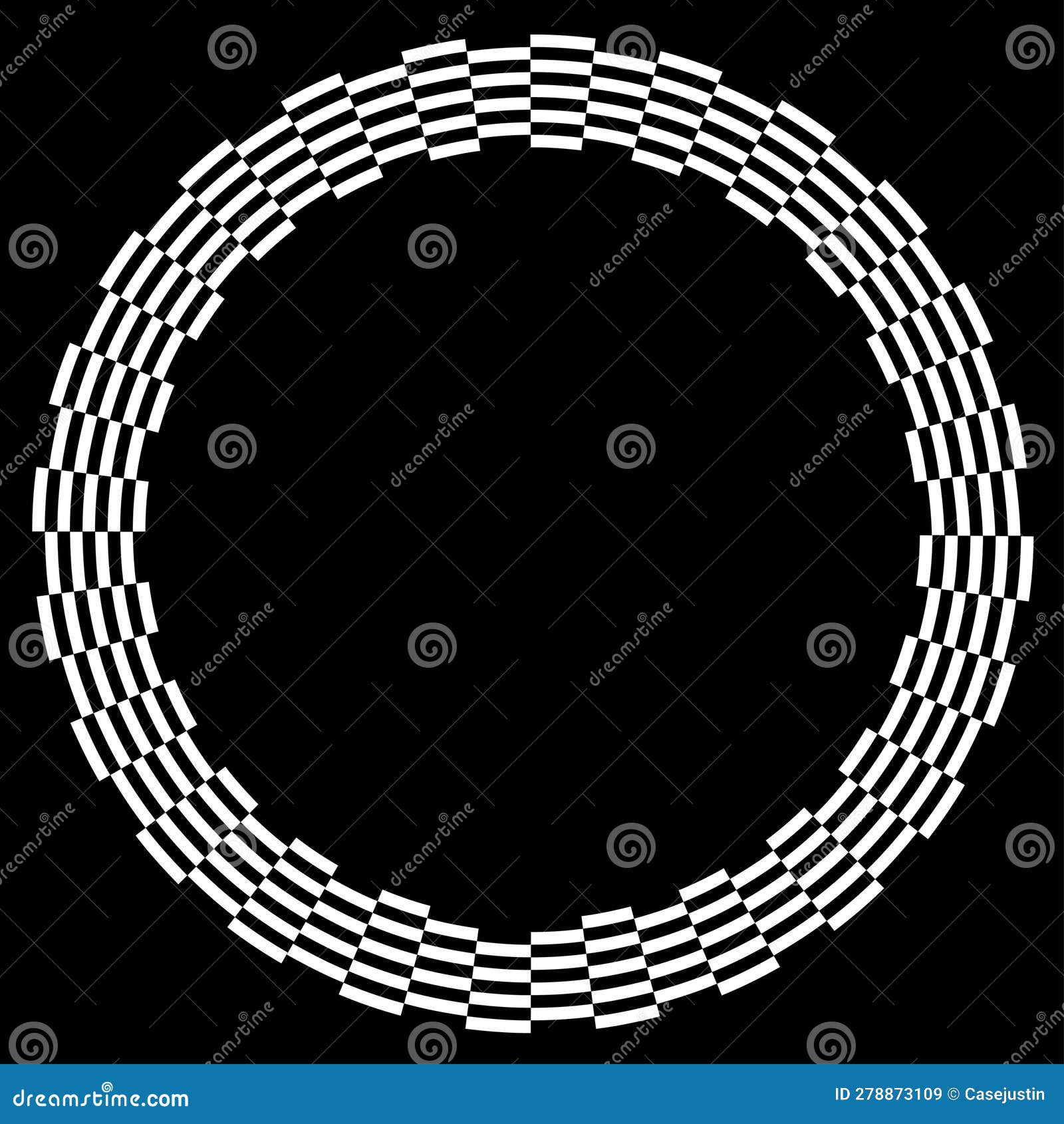Basket Weave Pattern Border Frame, Black Background Stock Illustration ...