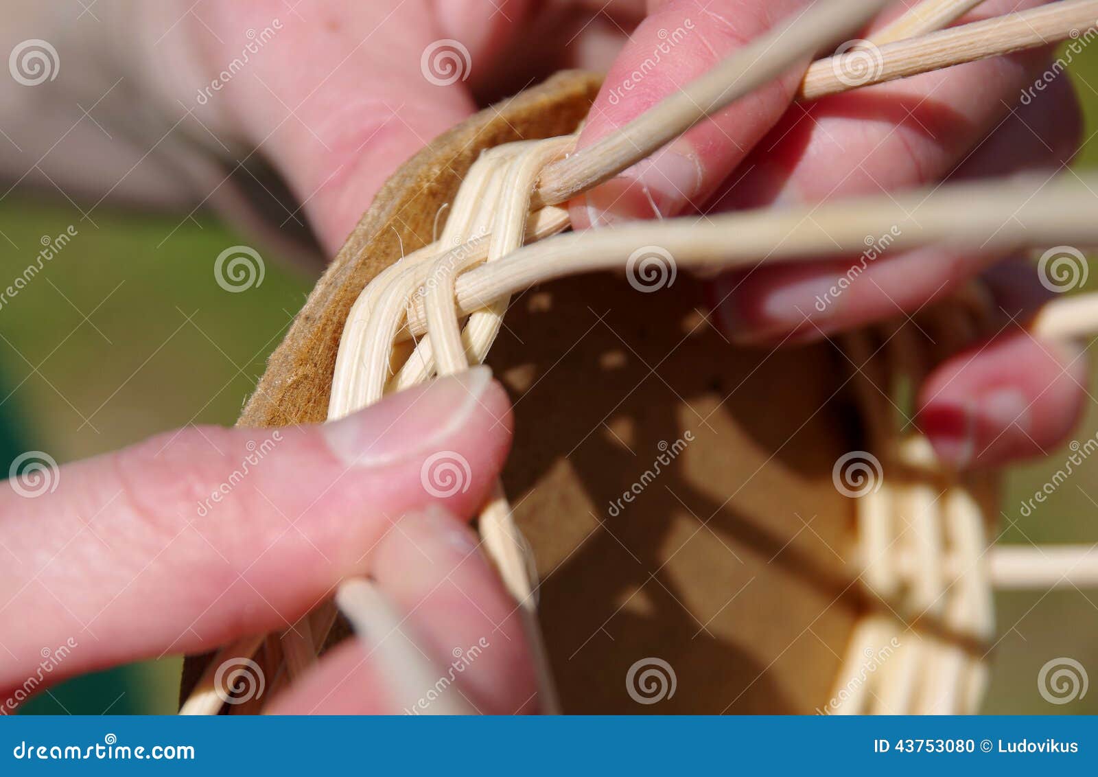 Basket weaving stock photo. Image of assemble, design - 43753080