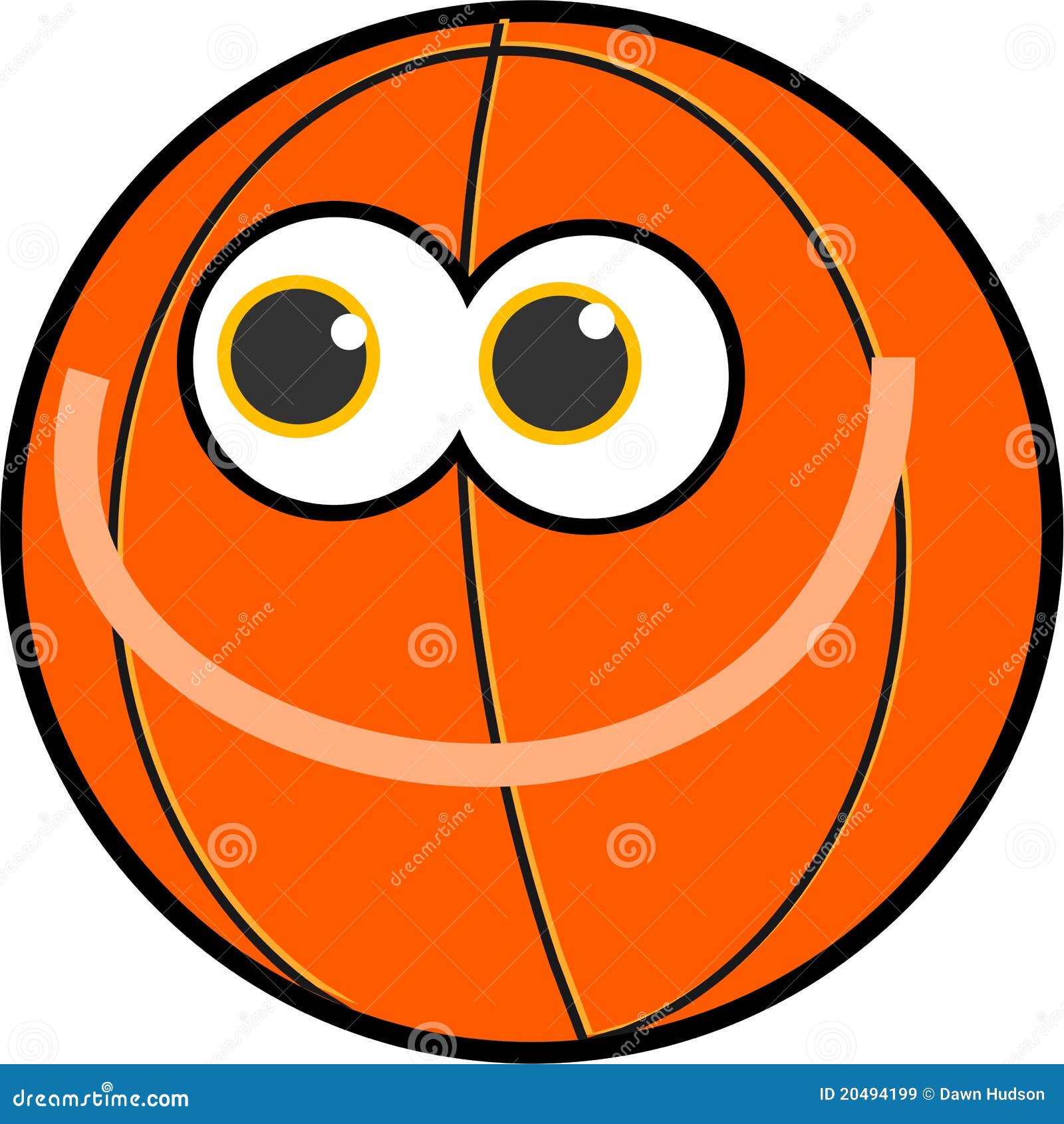 Basketball stock illustration. Illustration of emoticon - 20494199