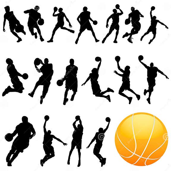 Basketball stock vector. Illustration of pass, player - 9060907