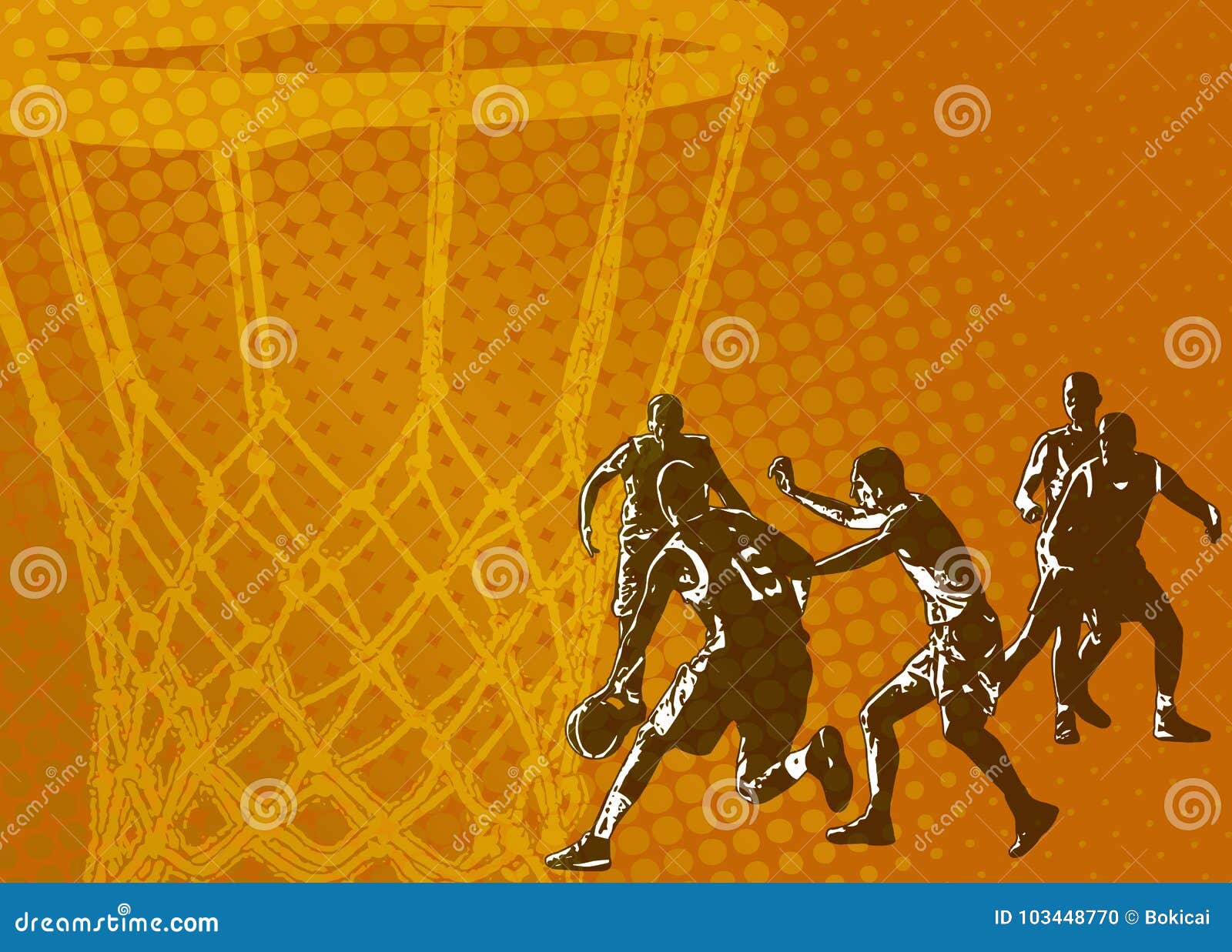 Basketball Abstract Background Stock Vector - Illustration of score ...