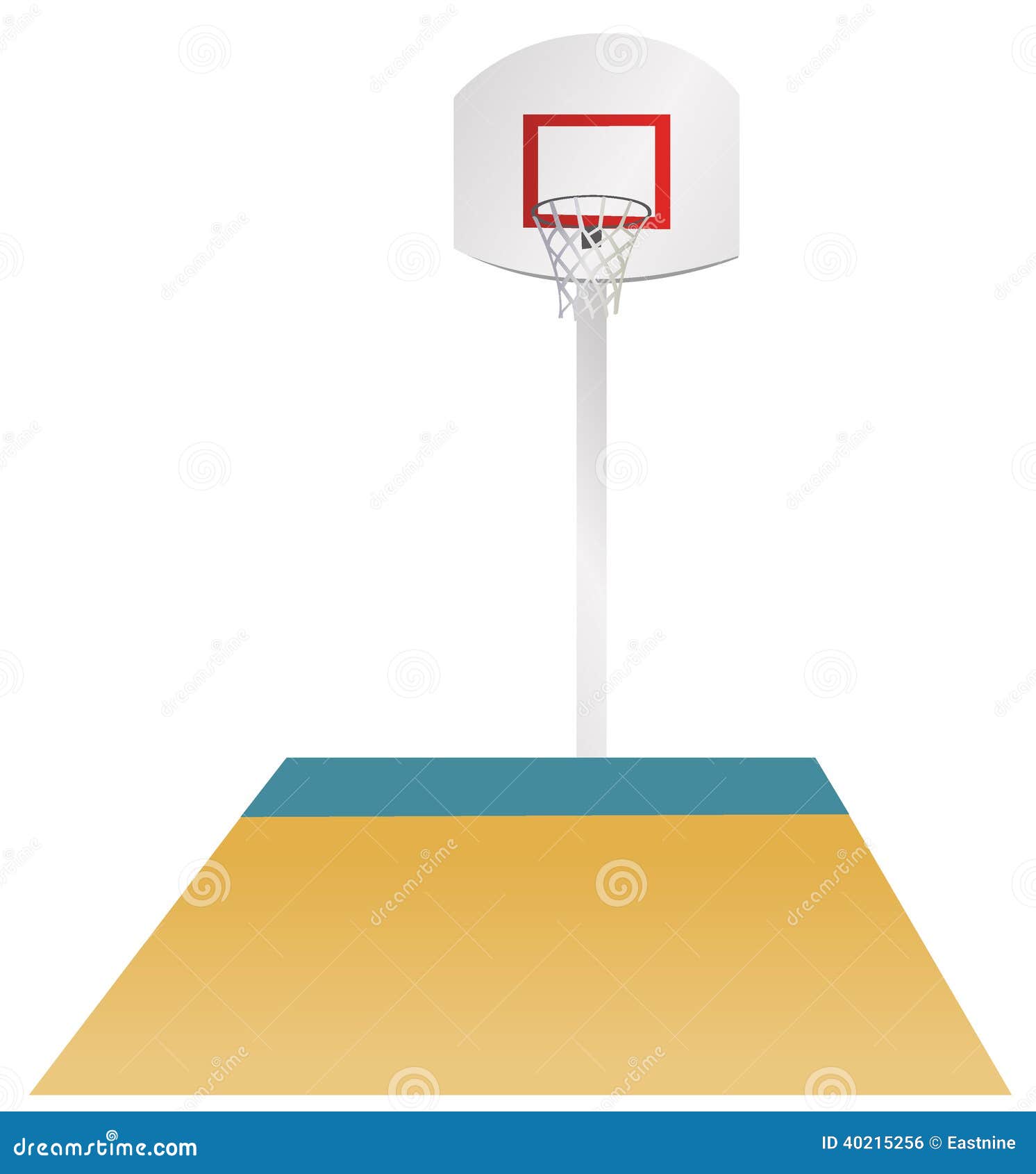 Basketball area stock illustration. Illustration of digital - 40215256