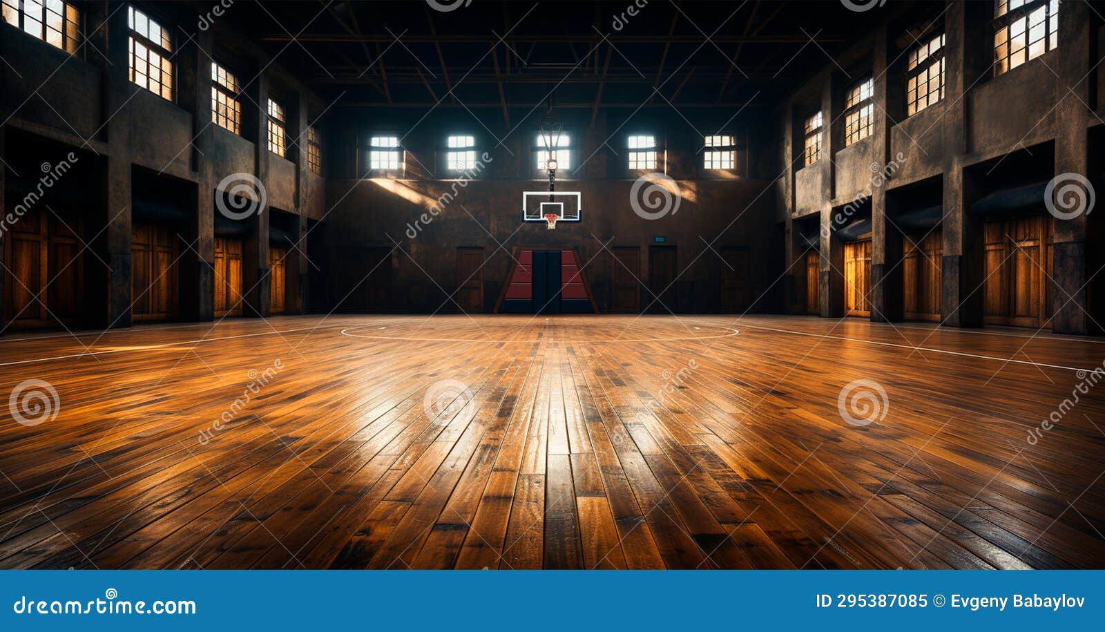 Basketball Arena, Old College Gym - AI Generated Image Stock ...