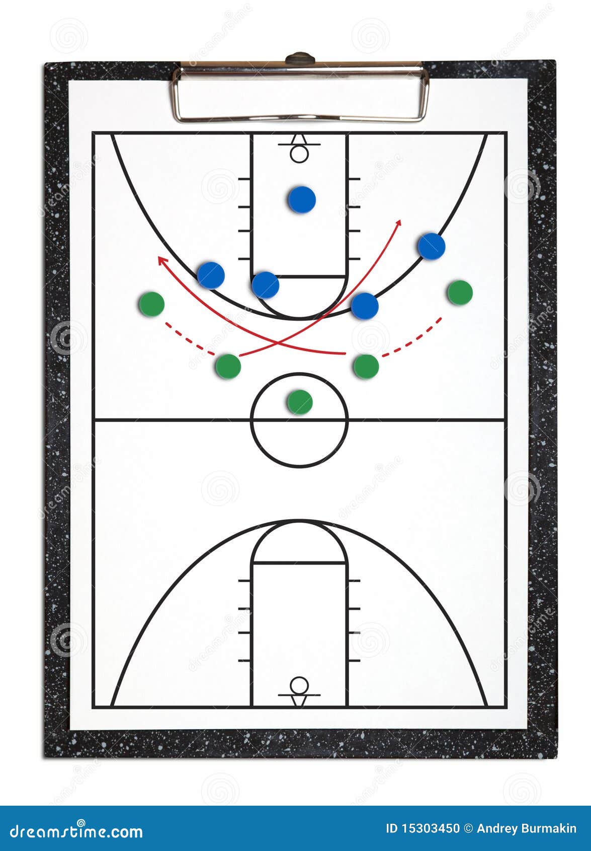 A Basketball Attacking Strategy Stock Photo - Image of defensive ...