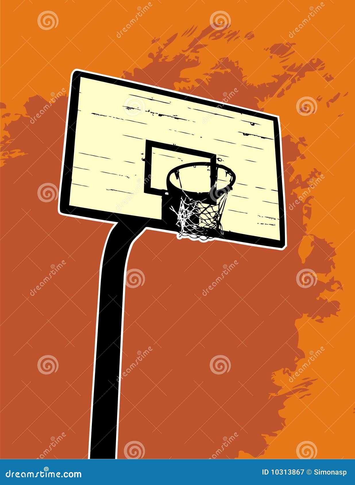 Basketball Backboard Royalty-Free Cartoon | CartoonDealer.com #49227839