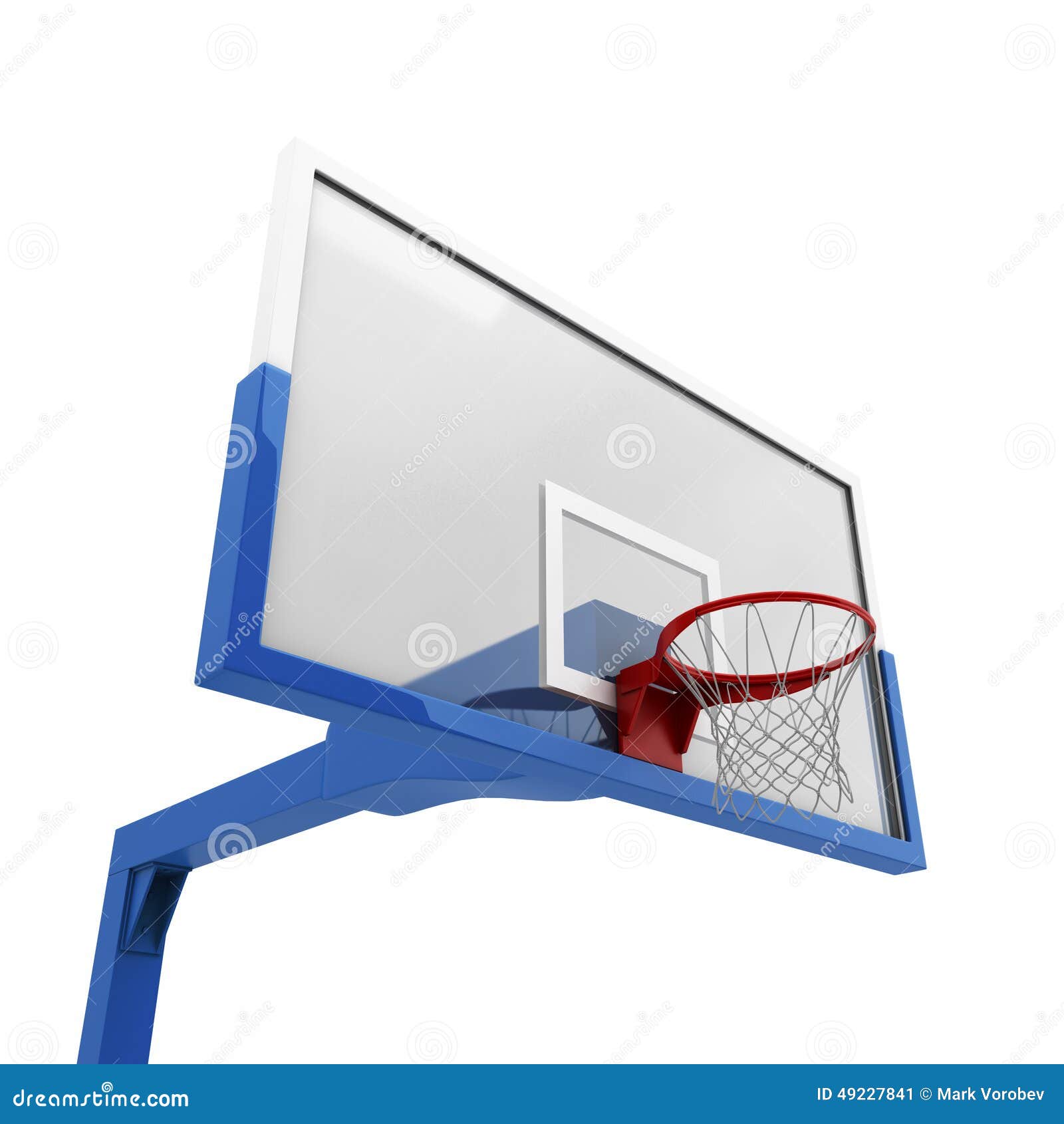 Basketball Backboard And Hoop On Orange Background Cartoon Vector ...